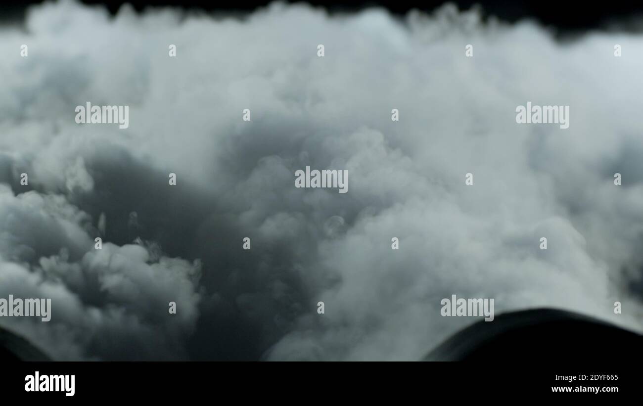 Real Jet Reagent Turbines Smoke Stock Photo - Alamy