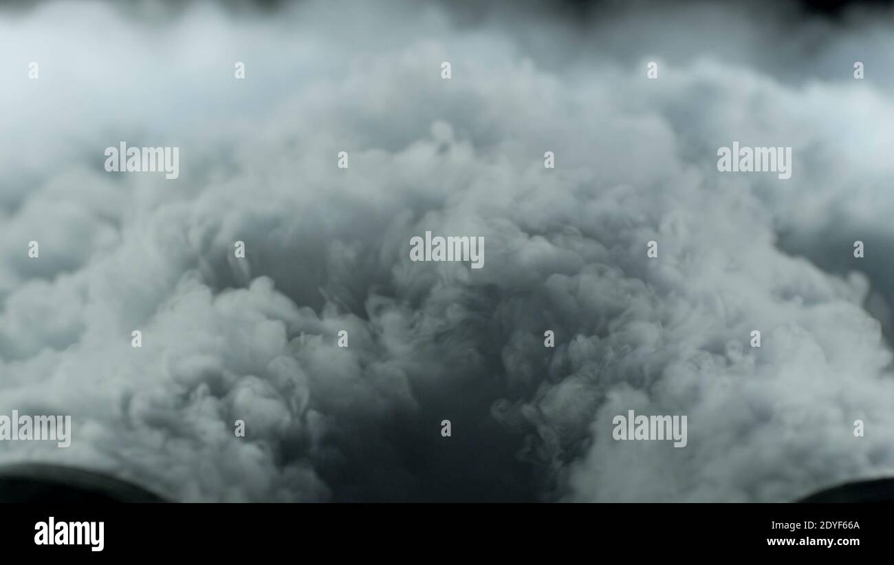 Real Jet Reagent Turbines Smoke Stock Photo - Alamy