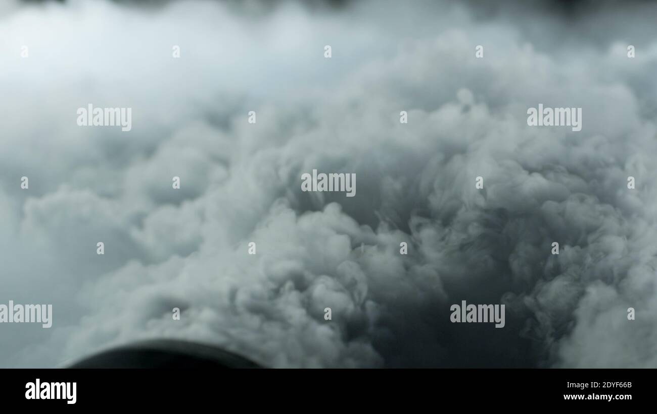 Real Jet Reagent Turbines Smoke Stock Photo - Alamy