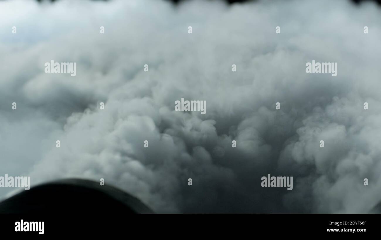 Real Jet Reagent Turbines Smoke Stock Photo - Alamy