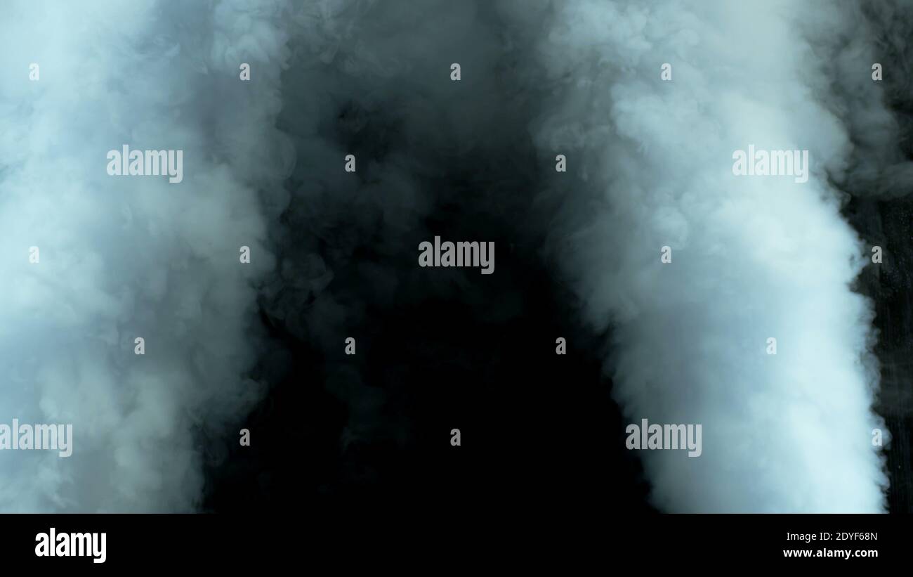 Real Jet Reagent Turbines Smoke Stock Photo - Alamy