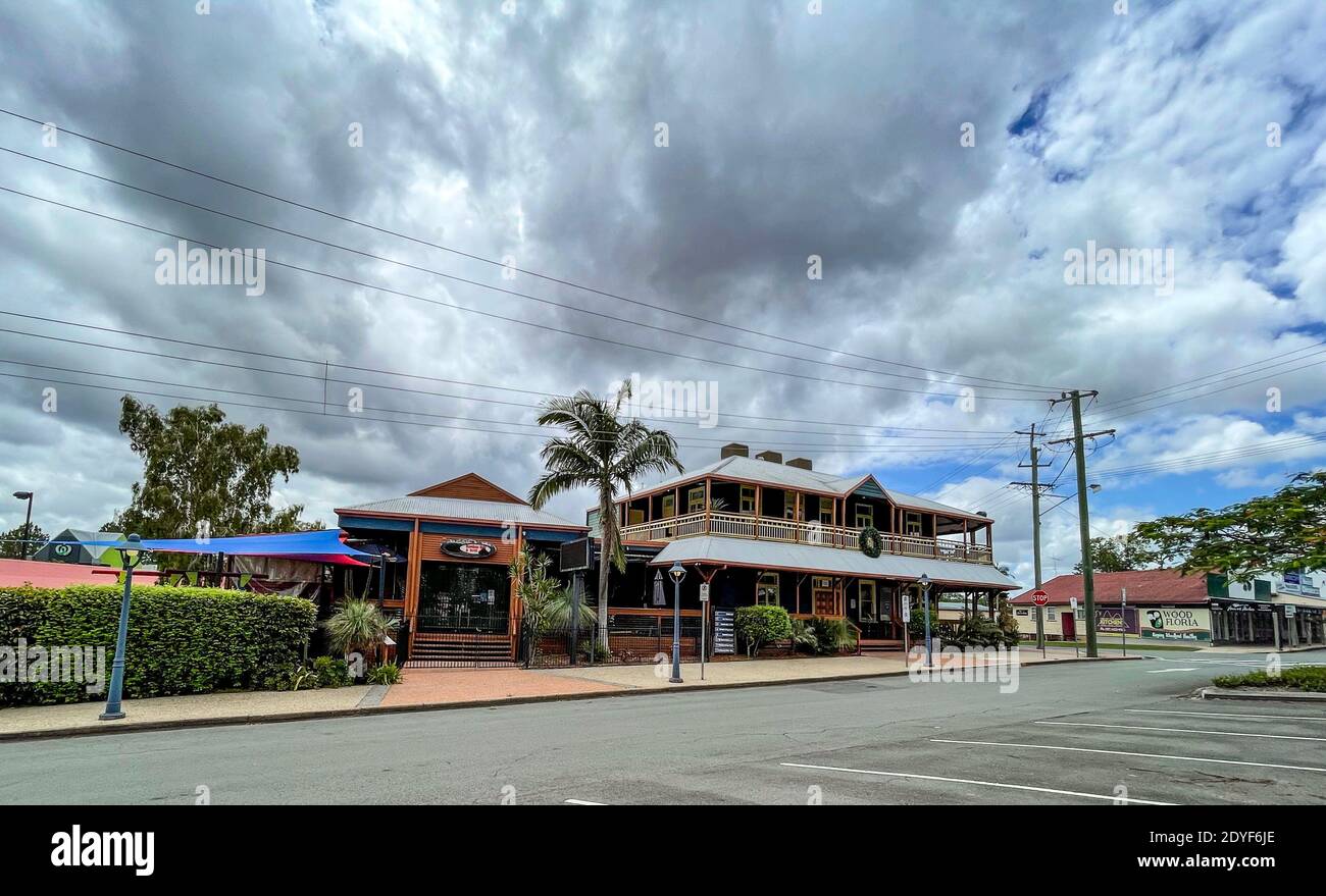 The Woodford Hotel, built in 1909, is located in the main street of the ...