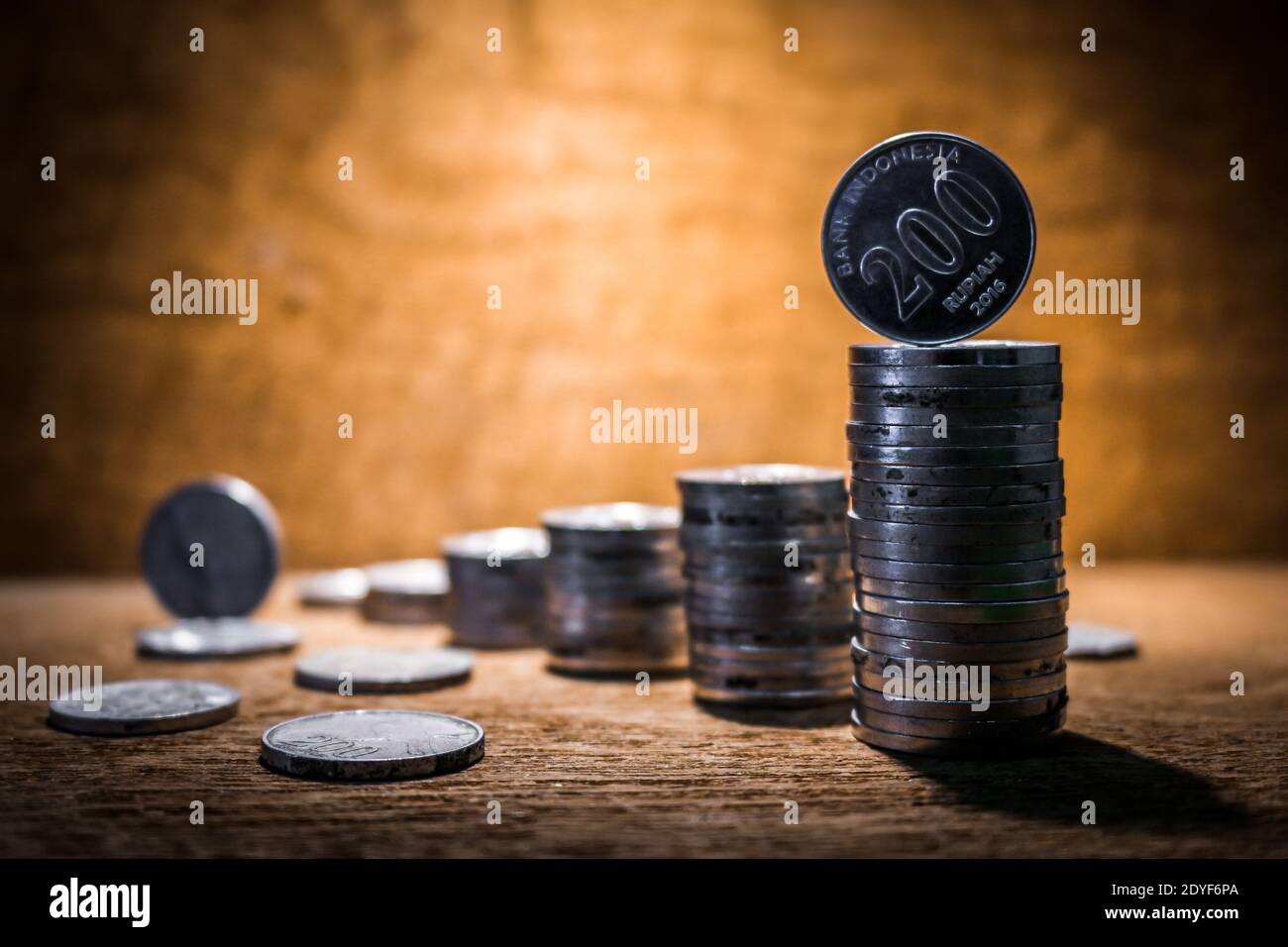 money saving concept for business plan illustration Stock Photo - Alamy