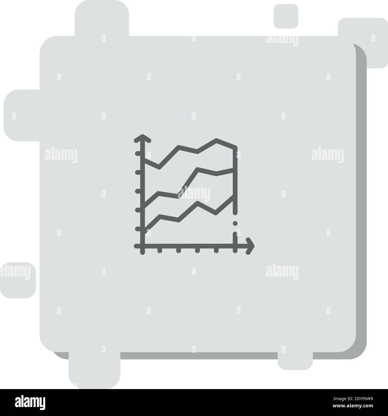 line chart vector icon modern simple vector illustration Stock Vector ...