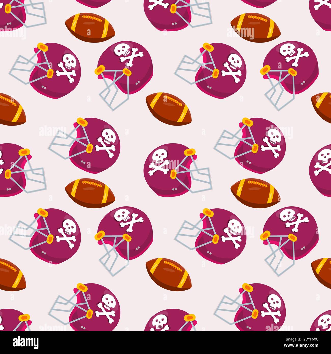 american football helmet and ball seamless pattern vector illustration ...
