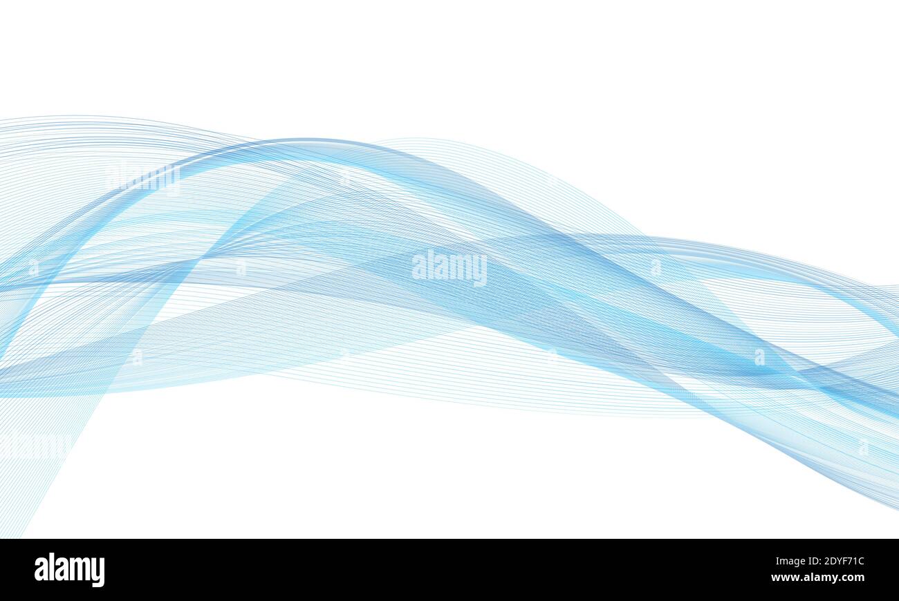 Abstract Blue Wave on Background. Illustration Stock Photo - Alamy