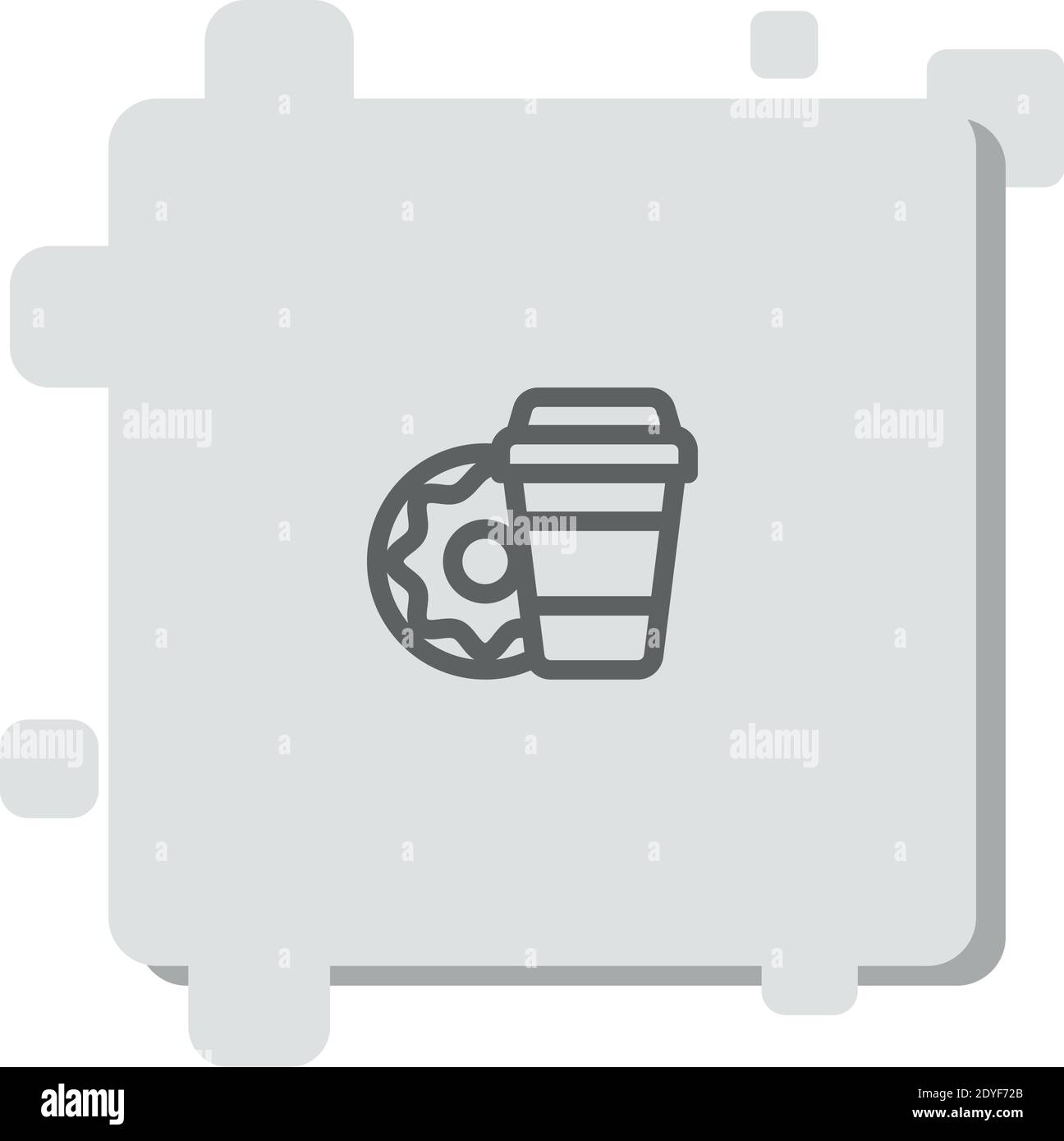 donut vector icon modern simple vector illustration Stock Vector Image ...