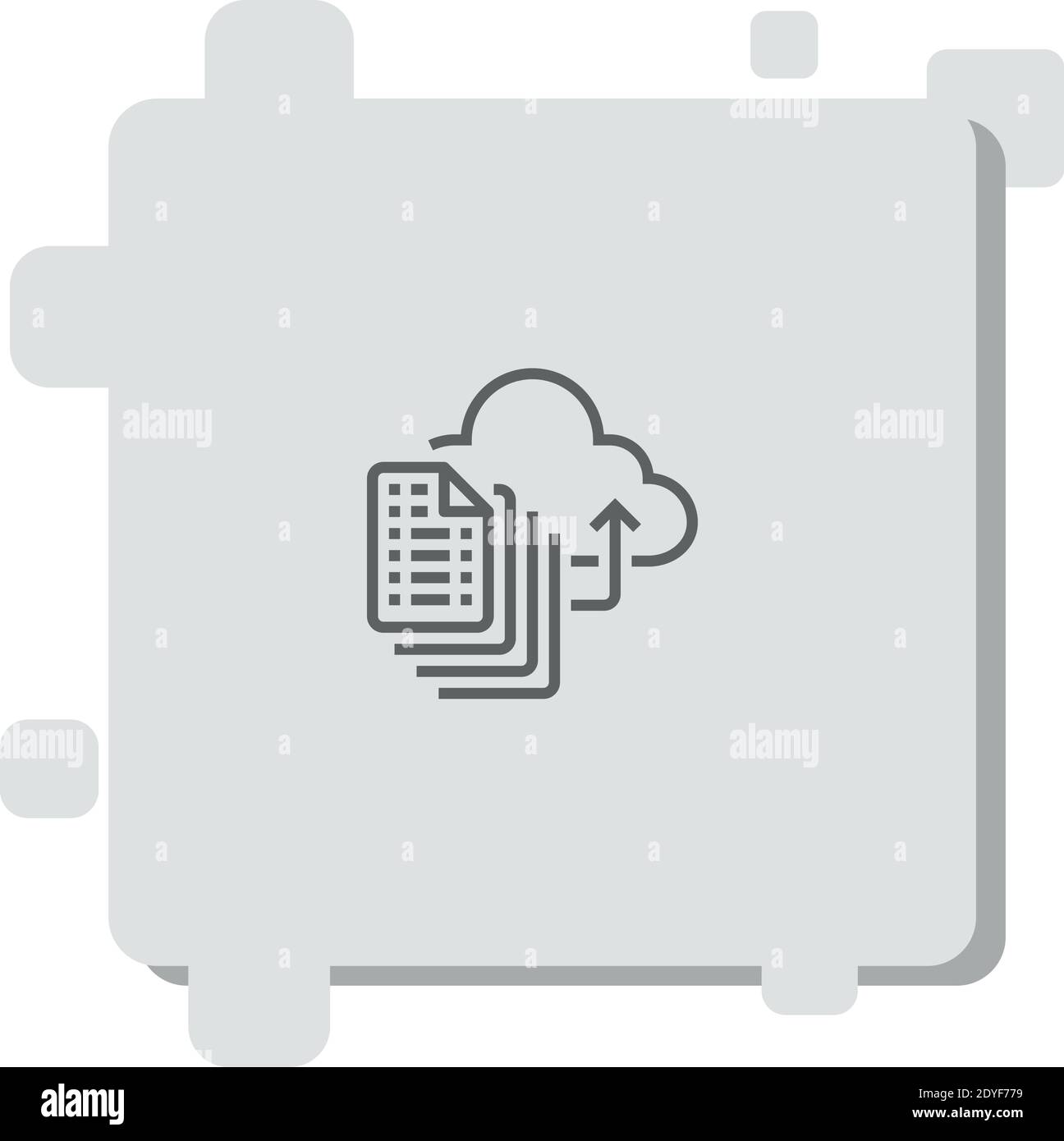 cloud storage vector icon modern simple vector illustration Stock ...