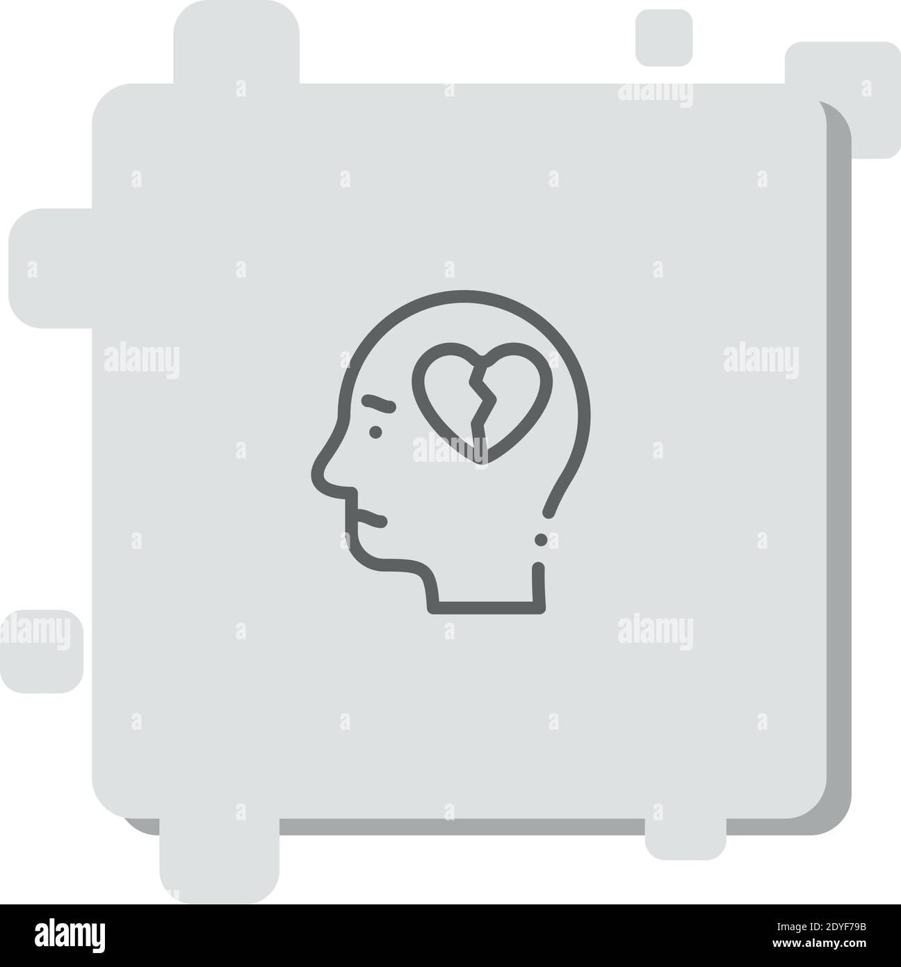 depression vector icon modern simple vector illustration Stock Vector ...