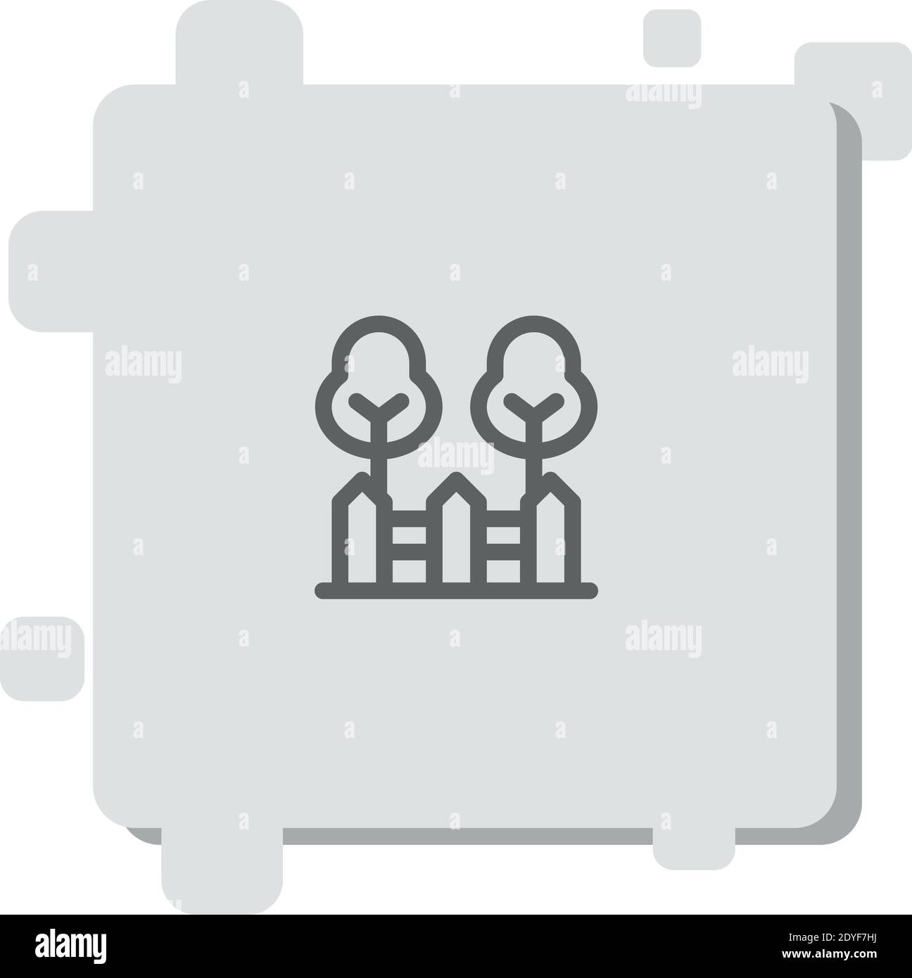backyard vector icon modern simple vector illustration Stock Vector ...
