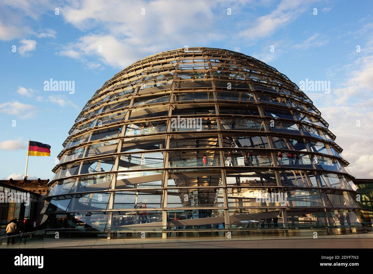Germany Munich Exterior of the Reichstag Dome. The dome was designed by ...