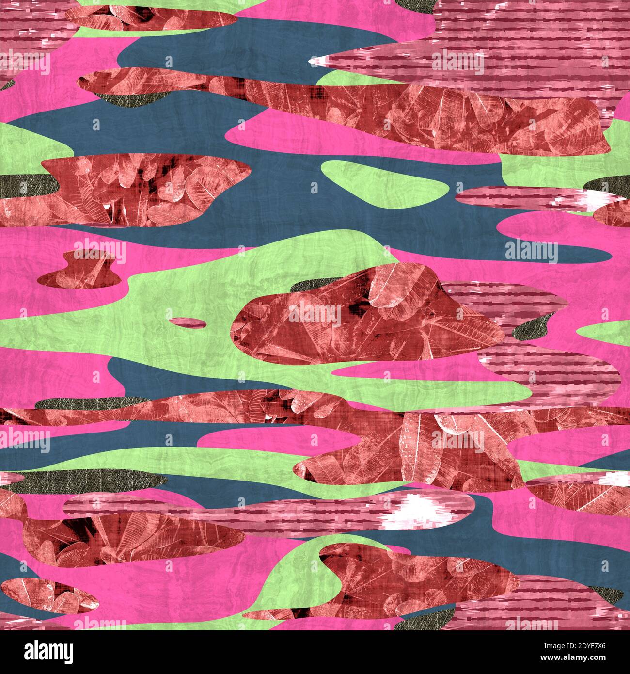 Seamless collage in camo shapes vivid montage Stock Photo - Alamy