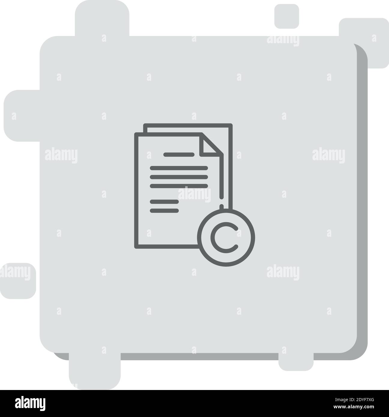 copyright vector icon modern simple vector illustration Stock Vector ...