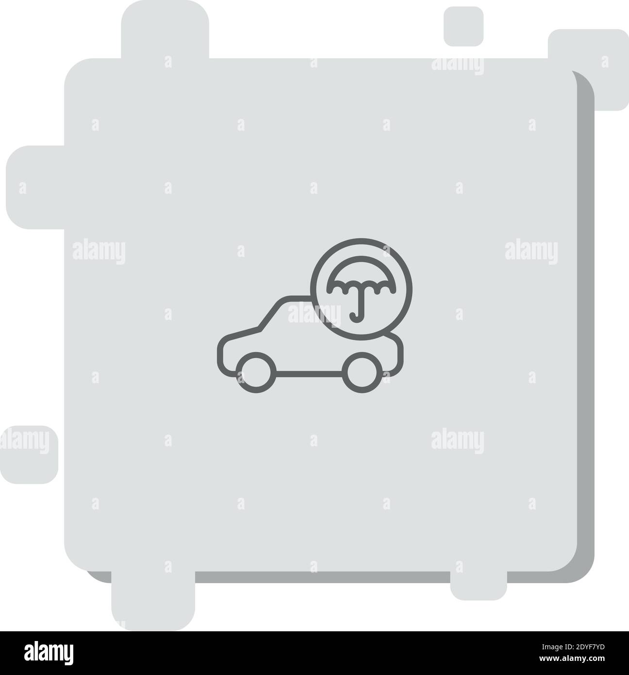 car insurance vector icon modern simple vector illustration Stock ...