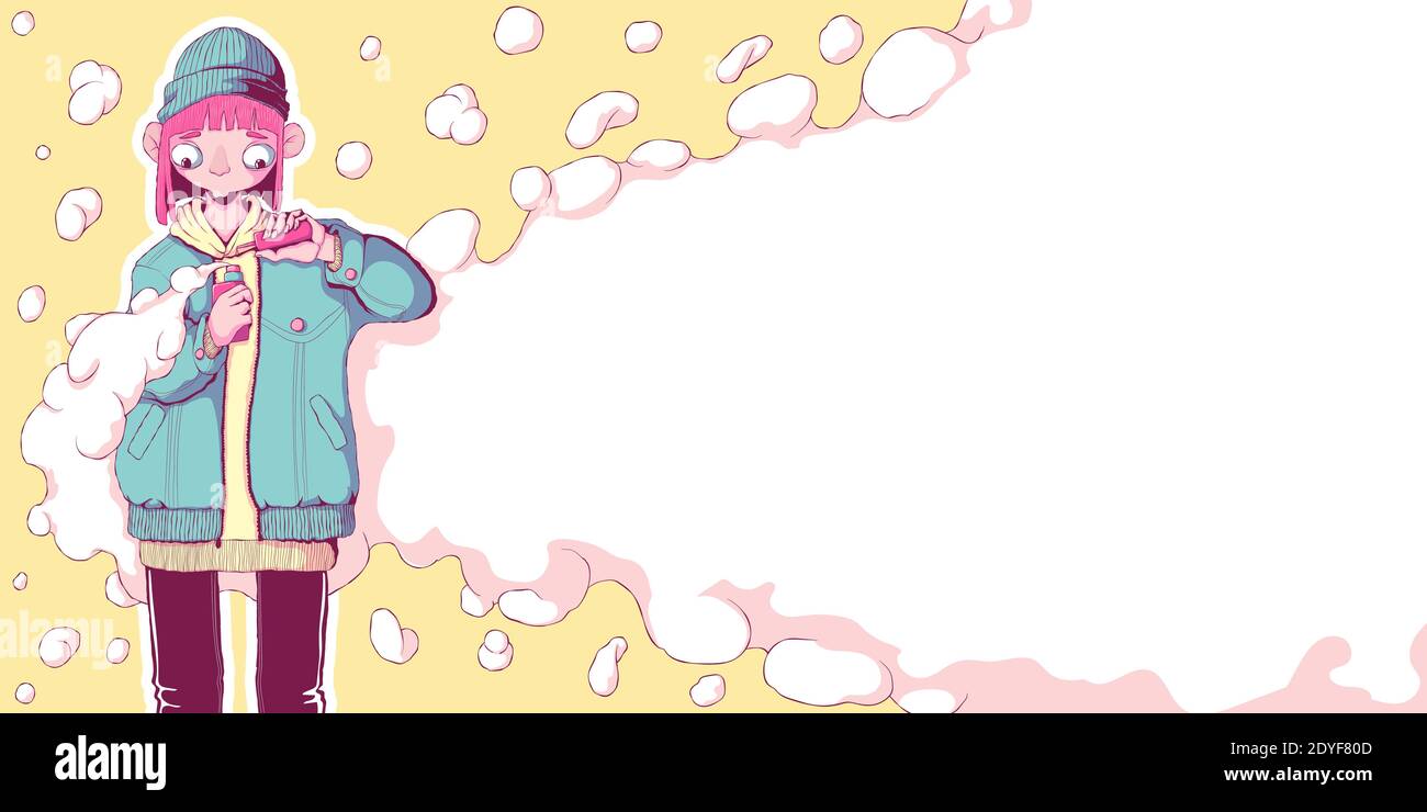 Teenager vector vectors hi-res stock photography and images - Alamy