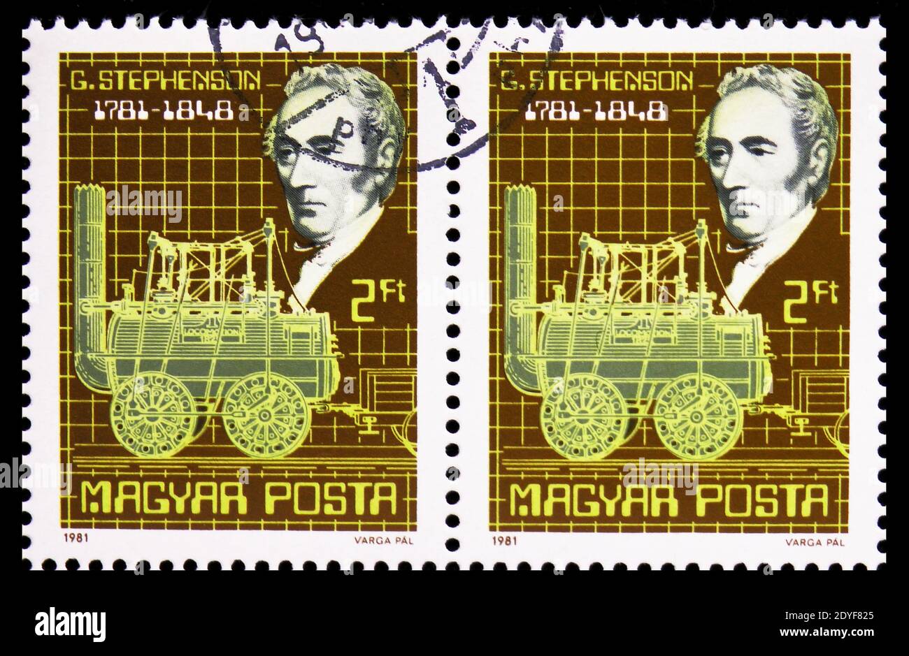 MOSCOW, RUSSIA - FEBRUARY 9, 2019: A stamp printed in Hungary shows ...