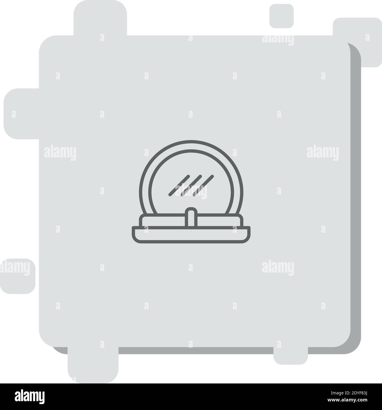 pressed powder vector icon modern simple vector illustration Stock ...