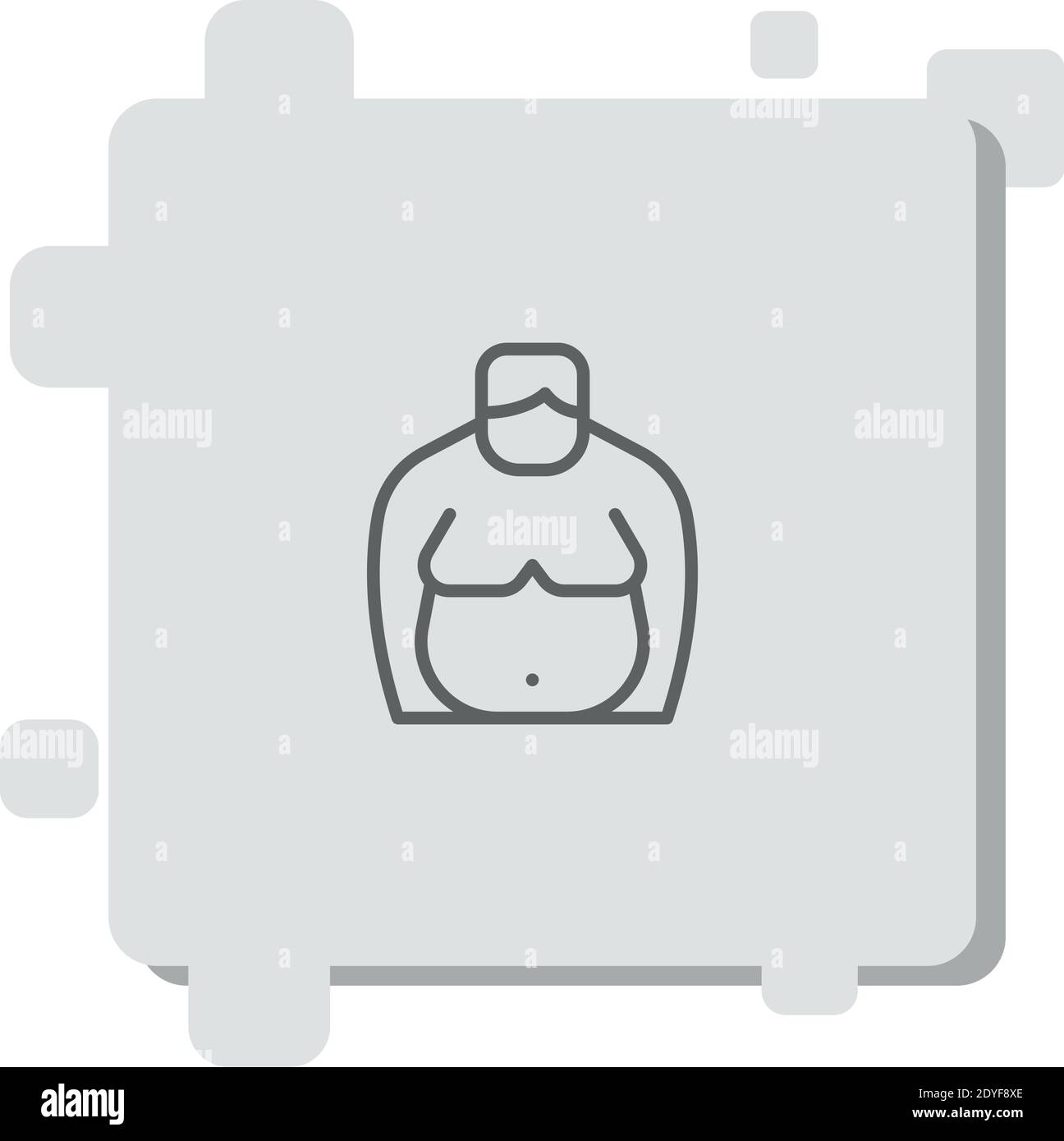 fat vector icon modern simple vector illustration Stock Vector Image ...