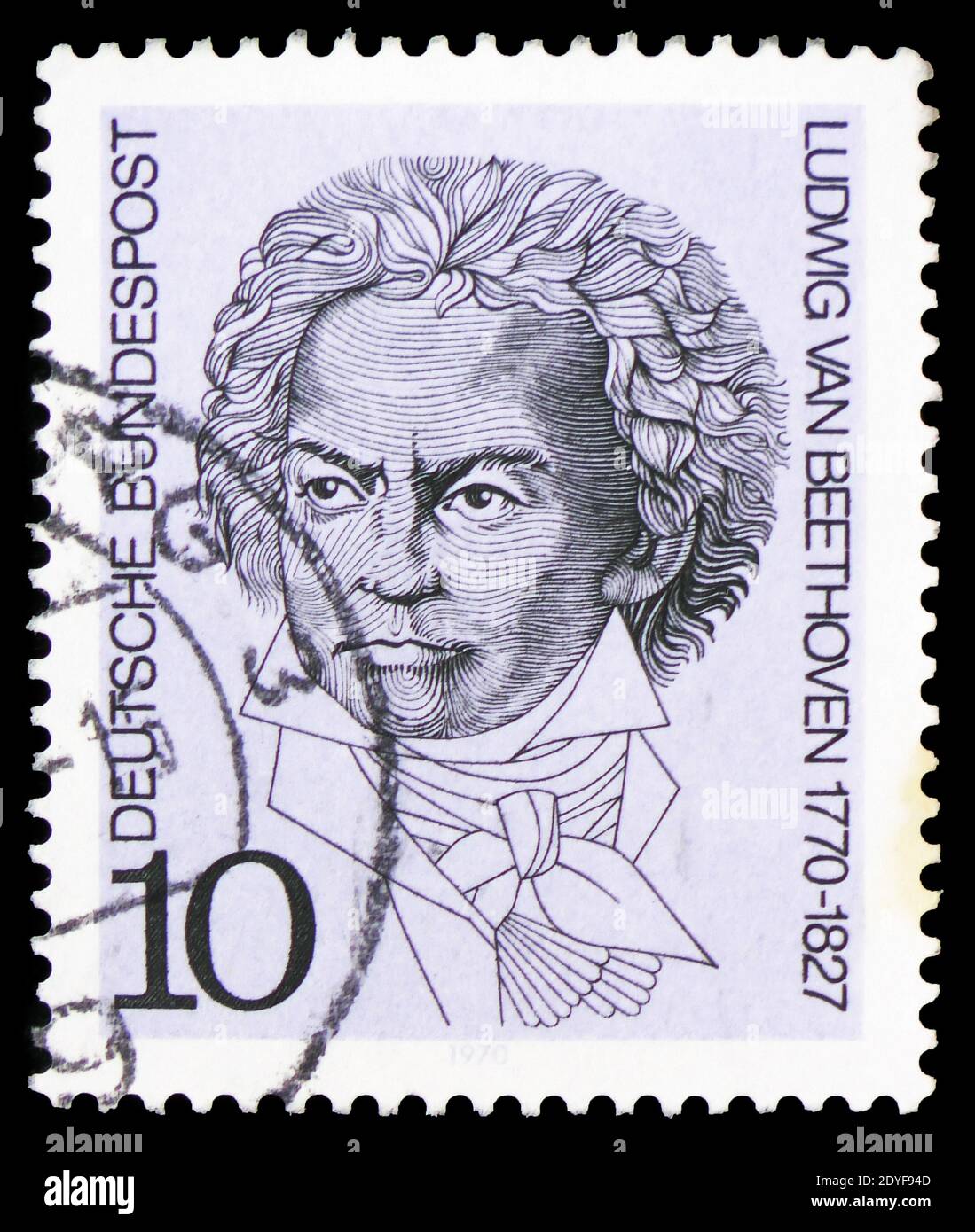 MOSCOW, RUSSIA - FEBRUARY 22, 2019: A stamp printed in Germany, Federal ...