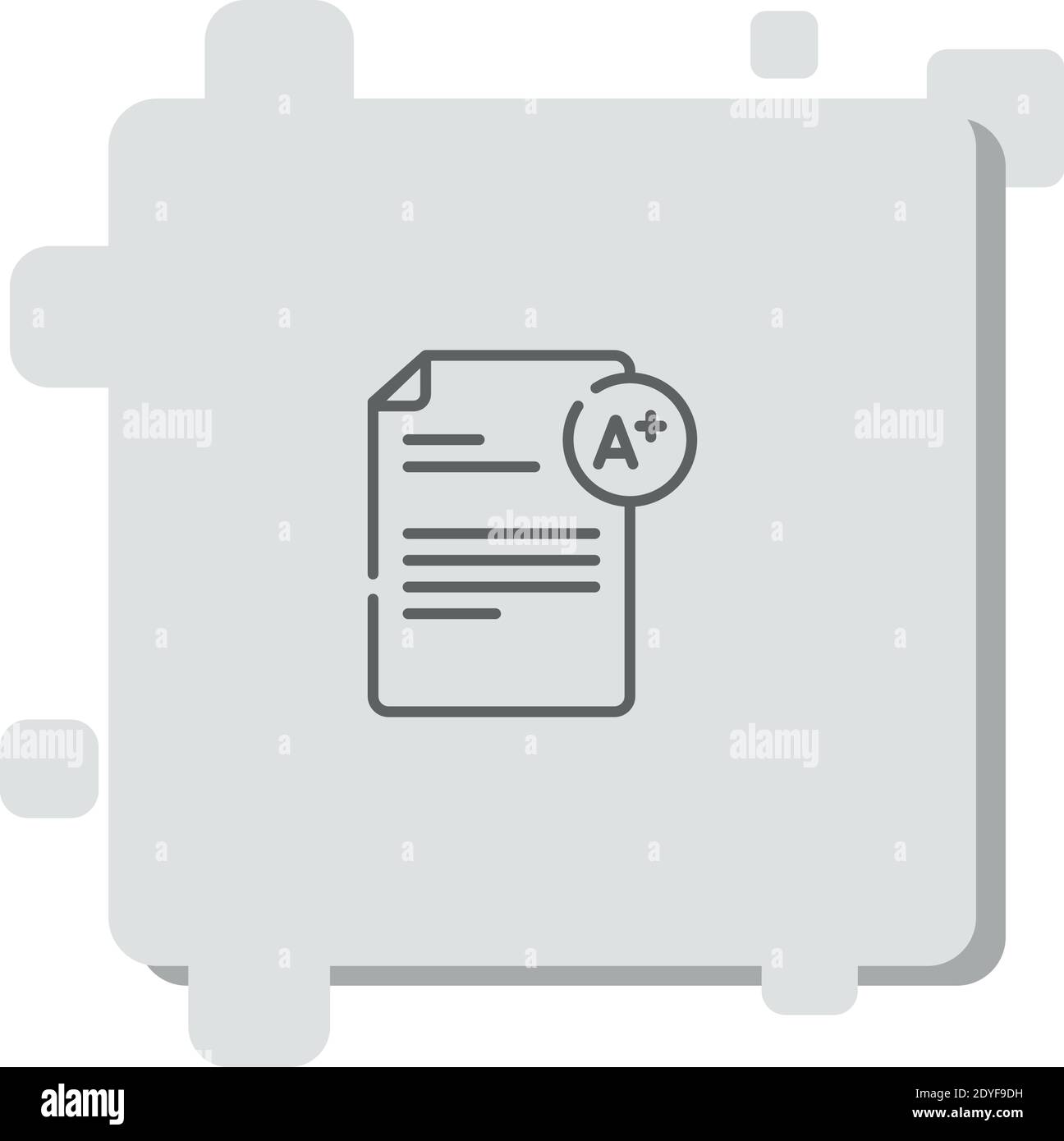 qualifications vector icon modern simple vector illustration Stock ...