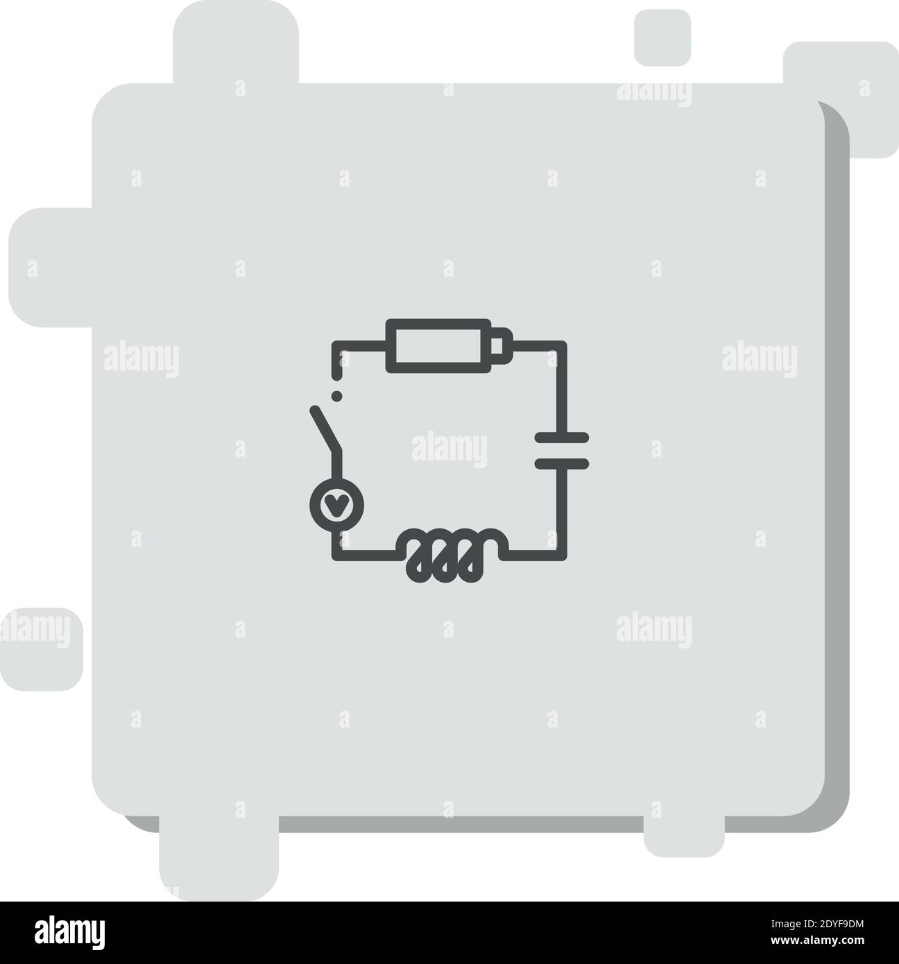 electrical circuit vector icon modern simple vector illustration Stock ...