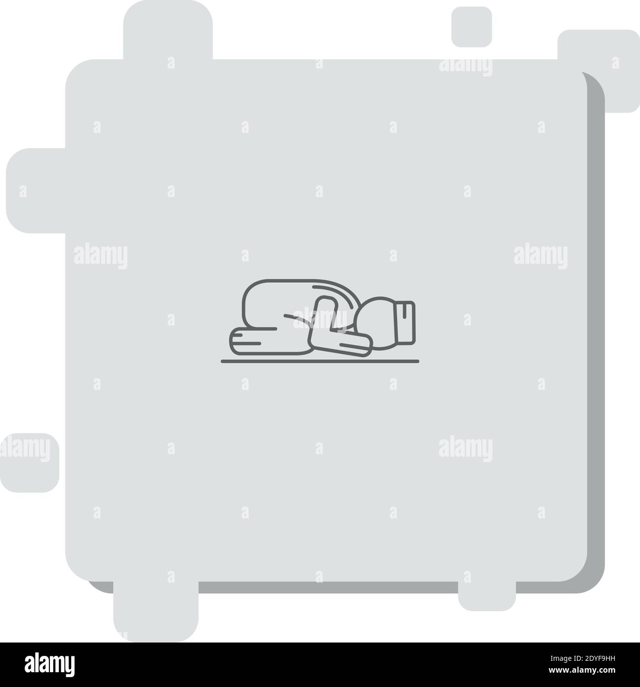 sujud posture vector icon modern simple vector illustration Stock ...