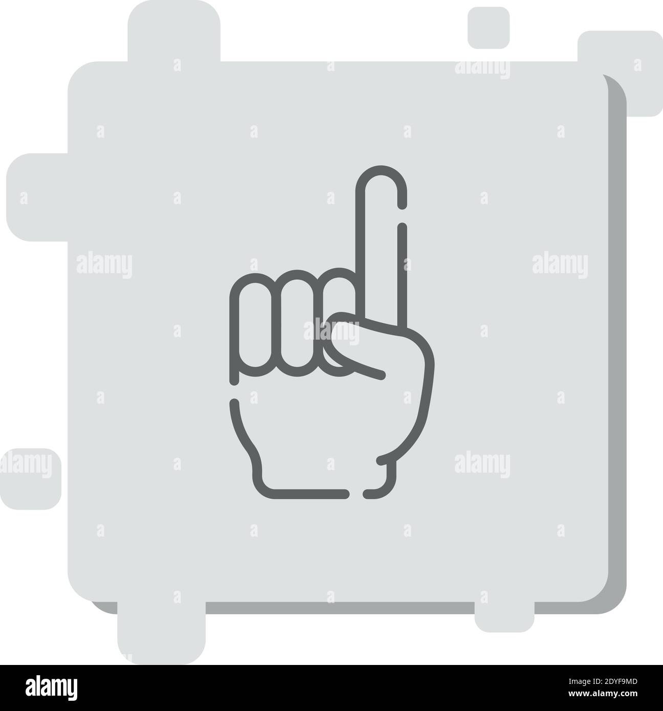 pointing up vector icon modern simple vector illustration Stock Vector ...