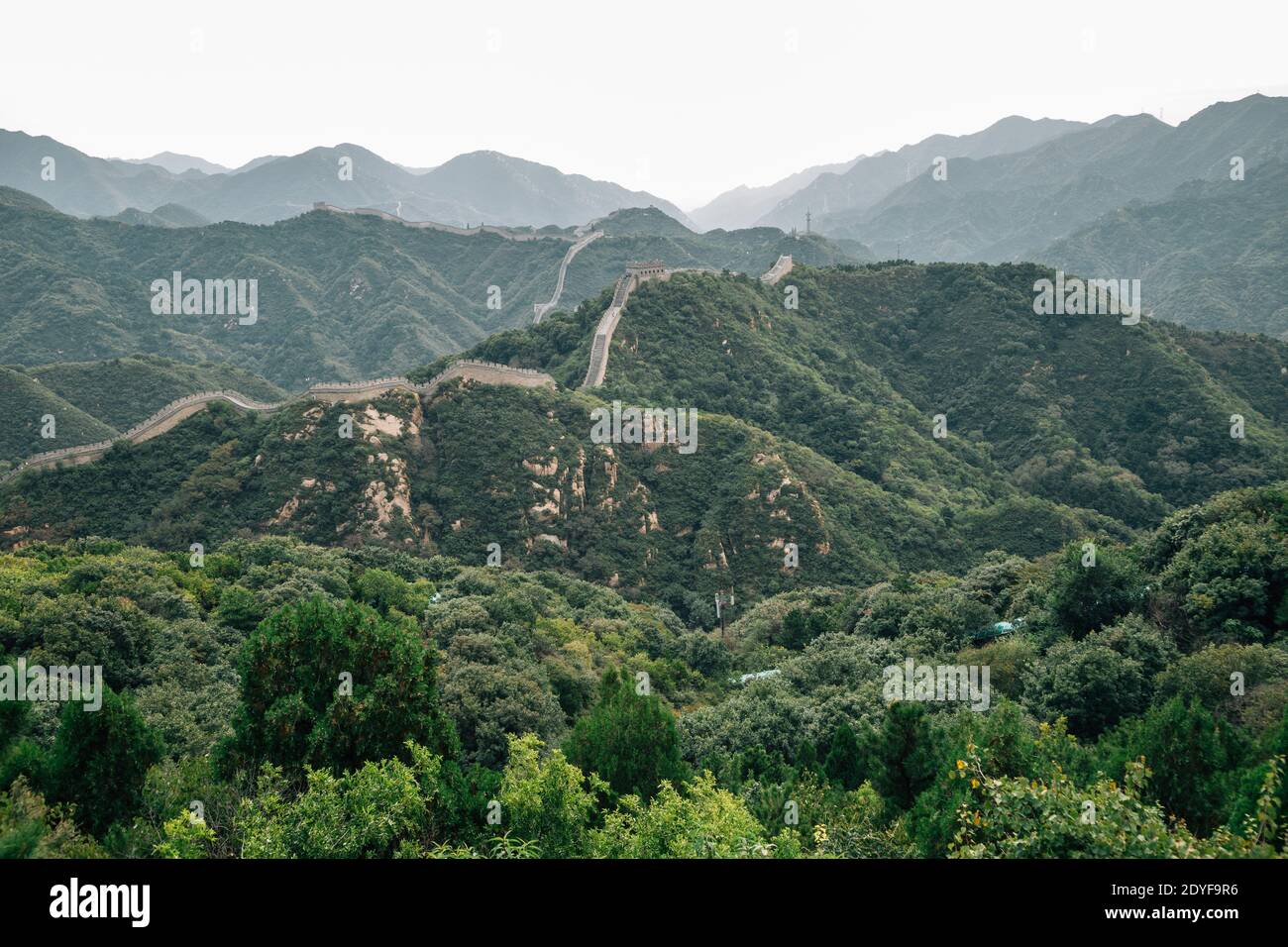 The Great Wall and mountains in Beijing, China Stock Photo - Alamy
