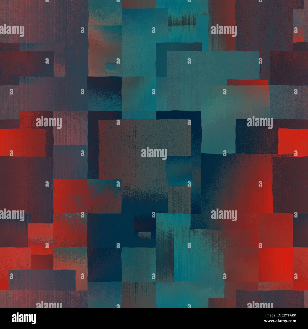 Seamless rectangle geo tile mosaic pattern swatch Stock Photo - Alamy