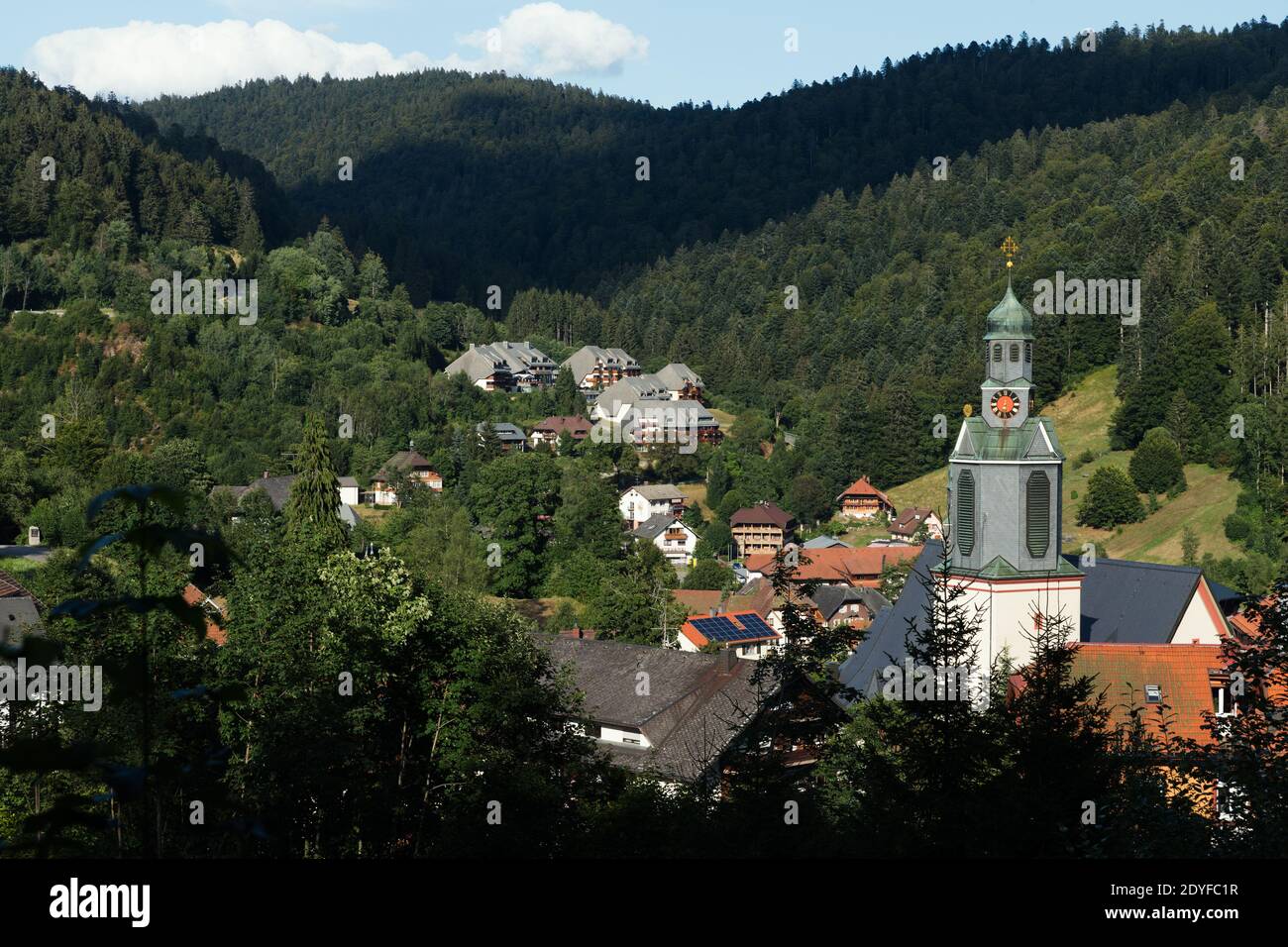 Germany Village of Todtmoos, Nestled In The Black Forest Stock Photo ...