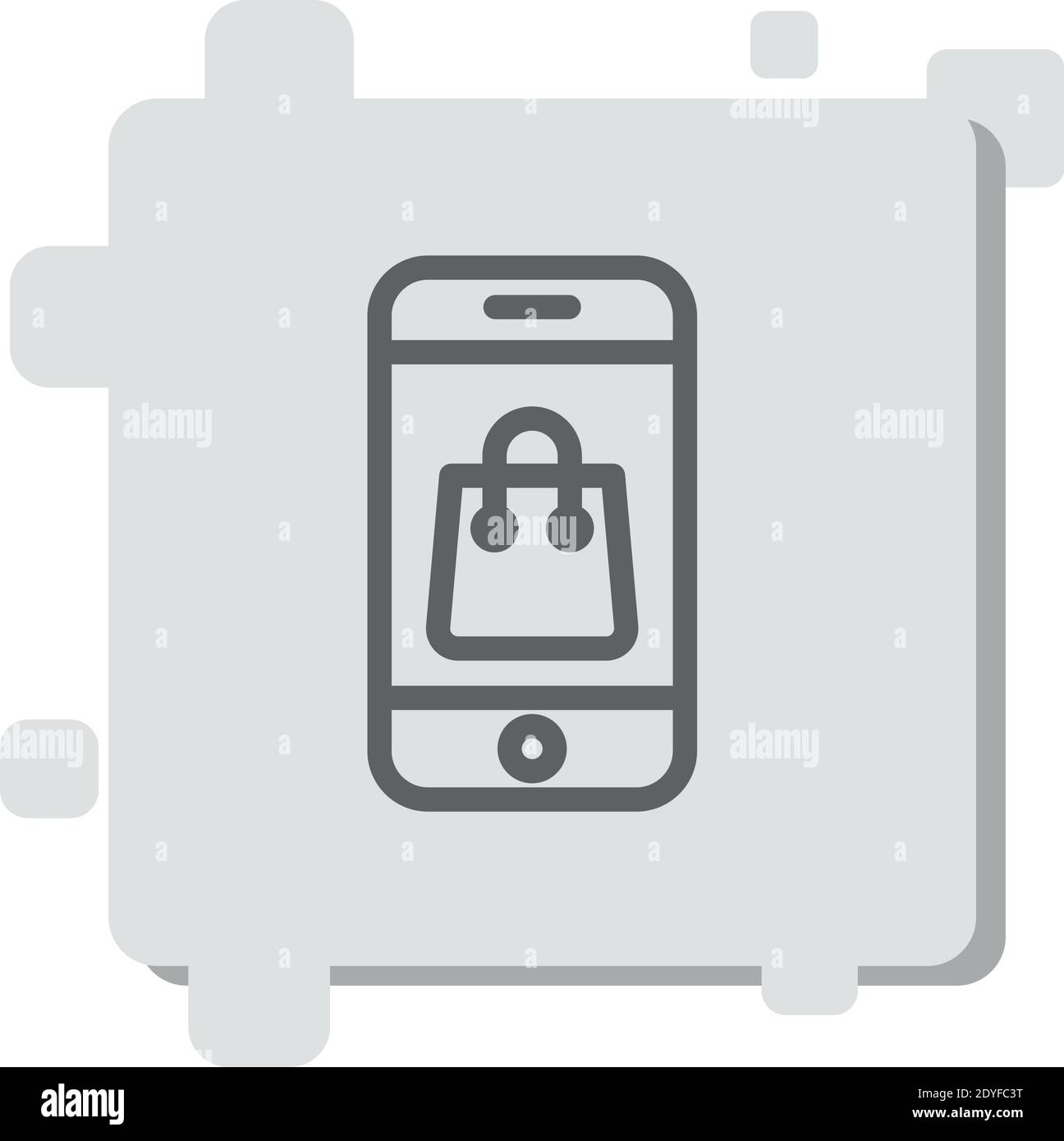 online shop vector icon modern simple vector illustration Stock Vector ...