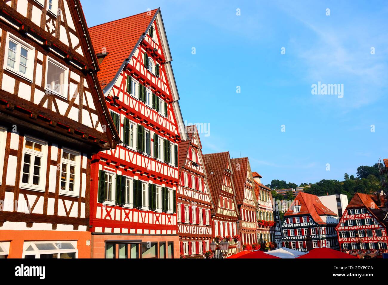 Calw Germany Half Timbered Houses In Historic Village Of Calw Stock ...
