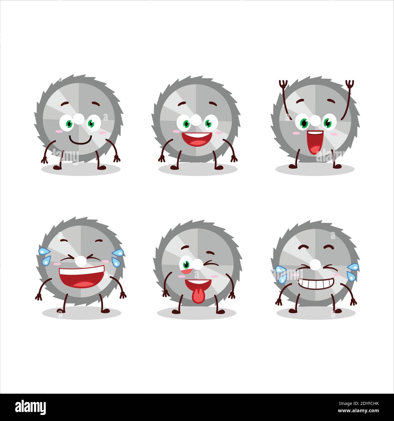 Cartoon character of hand saw with smile expression. Vector ...