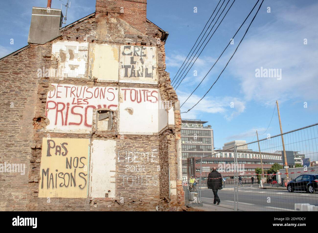 Rennes city. Illustrations of the city of Rennes. Ville de Rennes ...