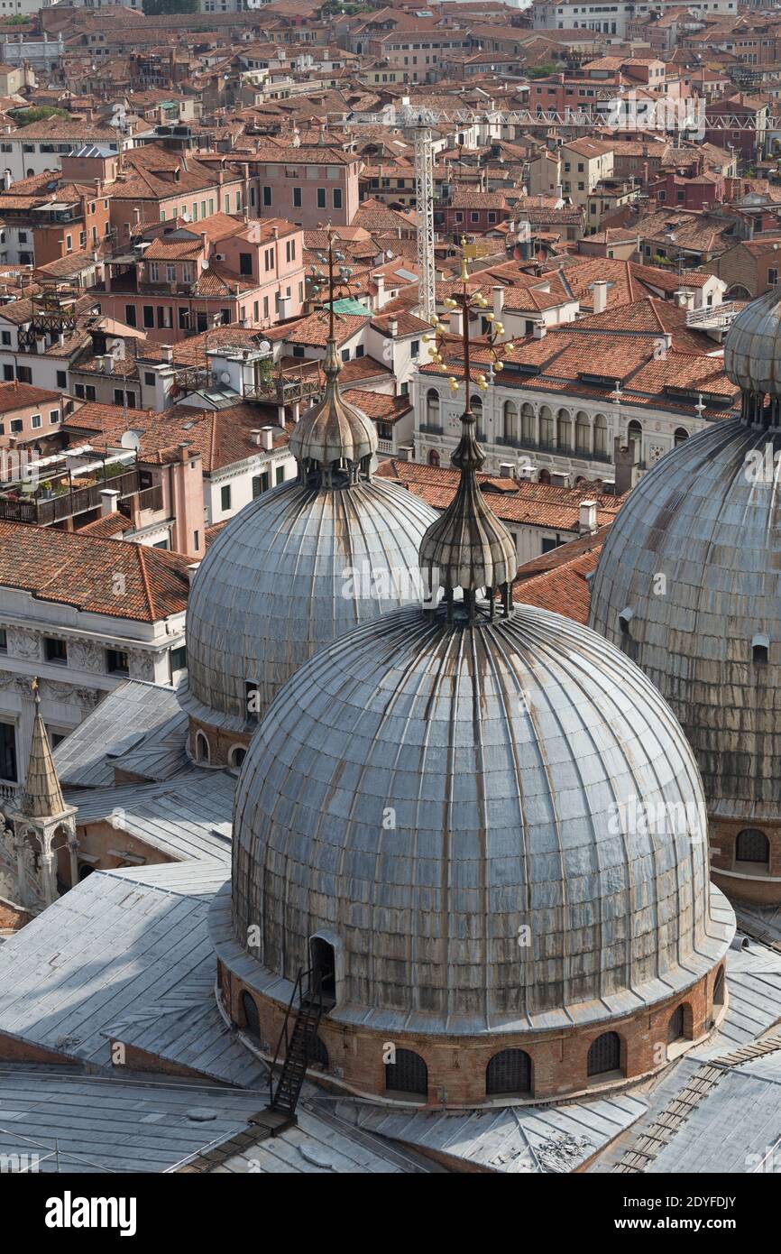 Venice Italy Spires of Saint Mark's Basilica From Above Stock Photo - Alamy