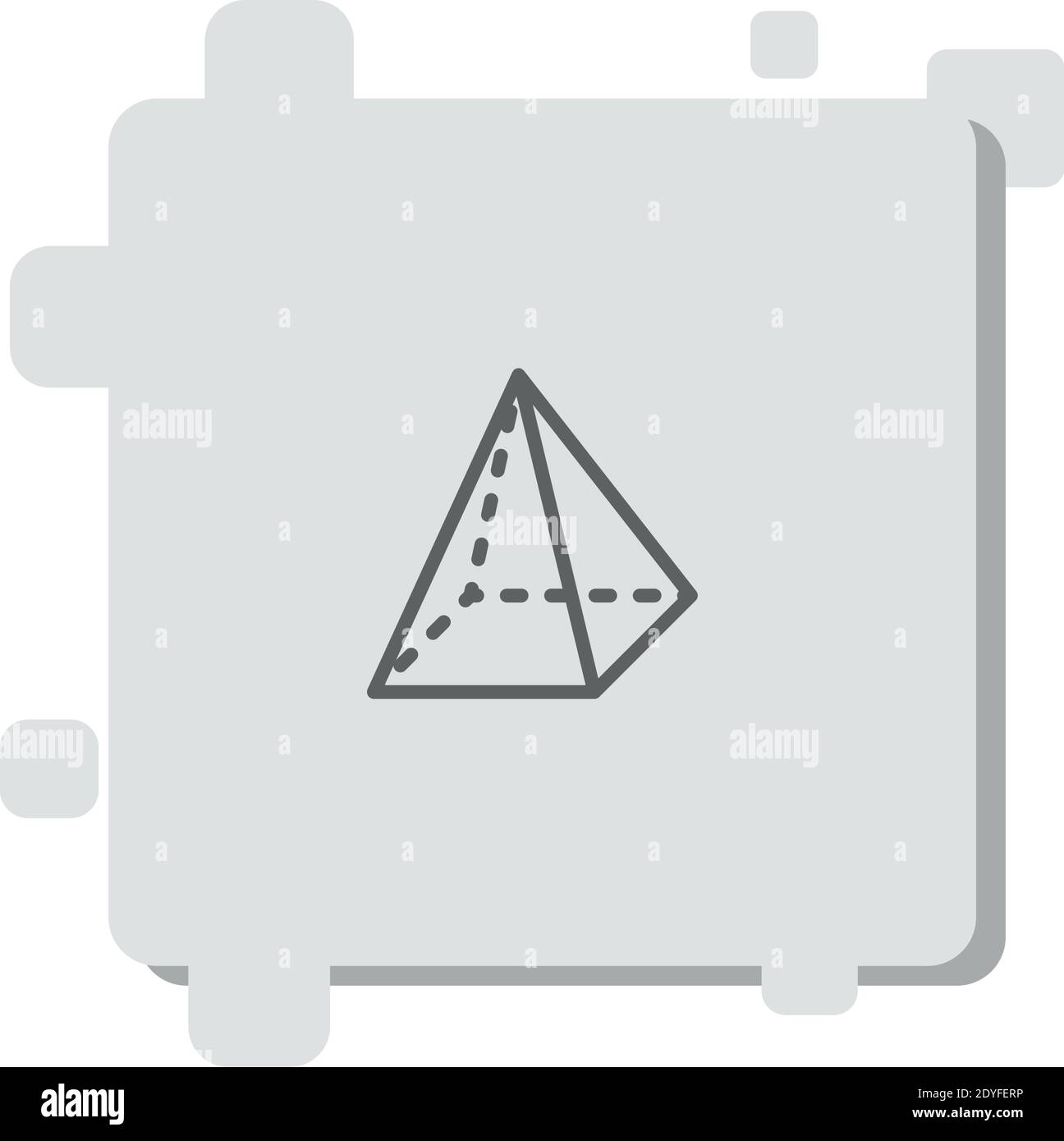 pyramid vector icon modern simple vector illustration Stock Vector ...