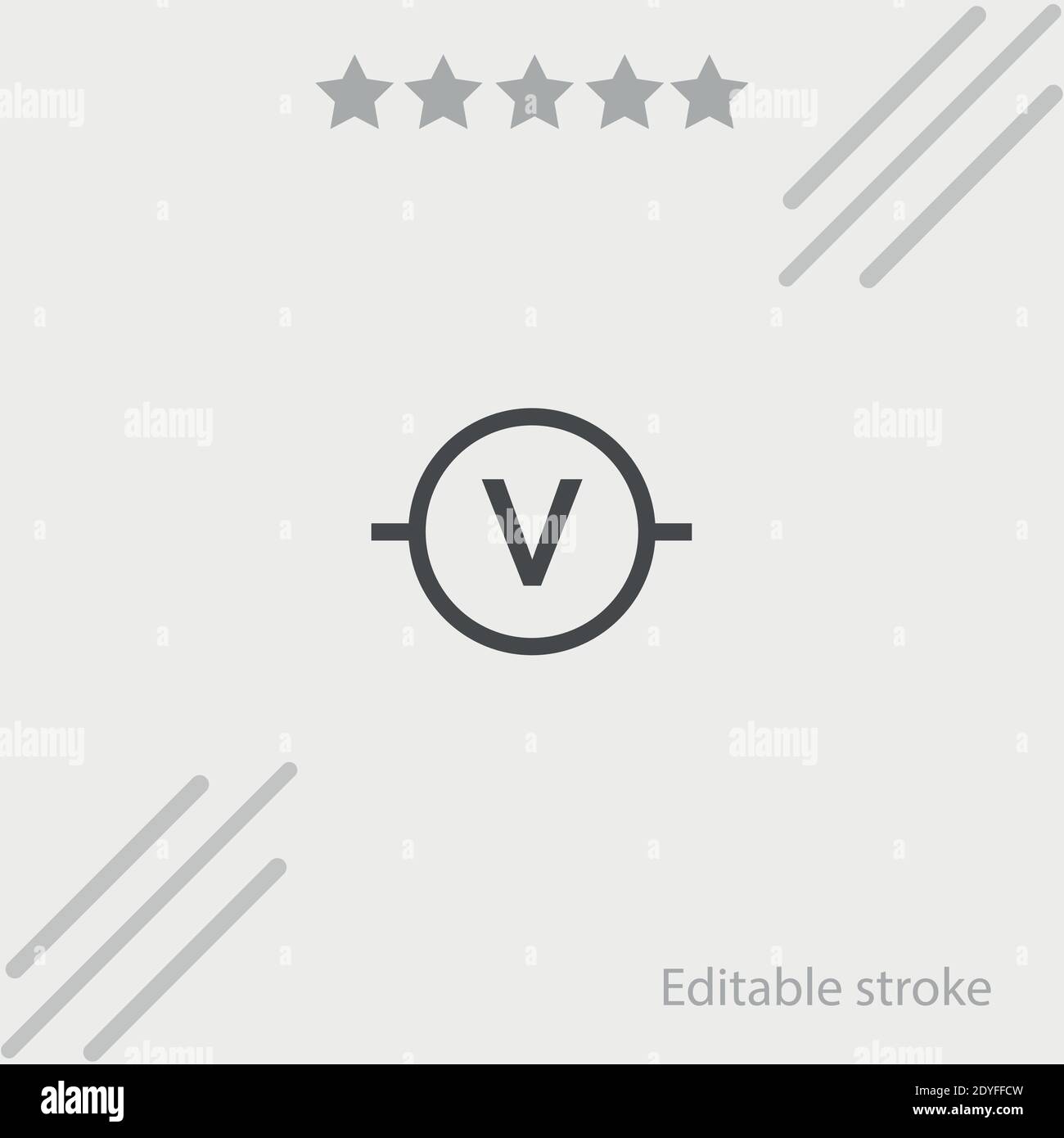 voltmeter vector icon modern simple vector illustration Stock Vector ...