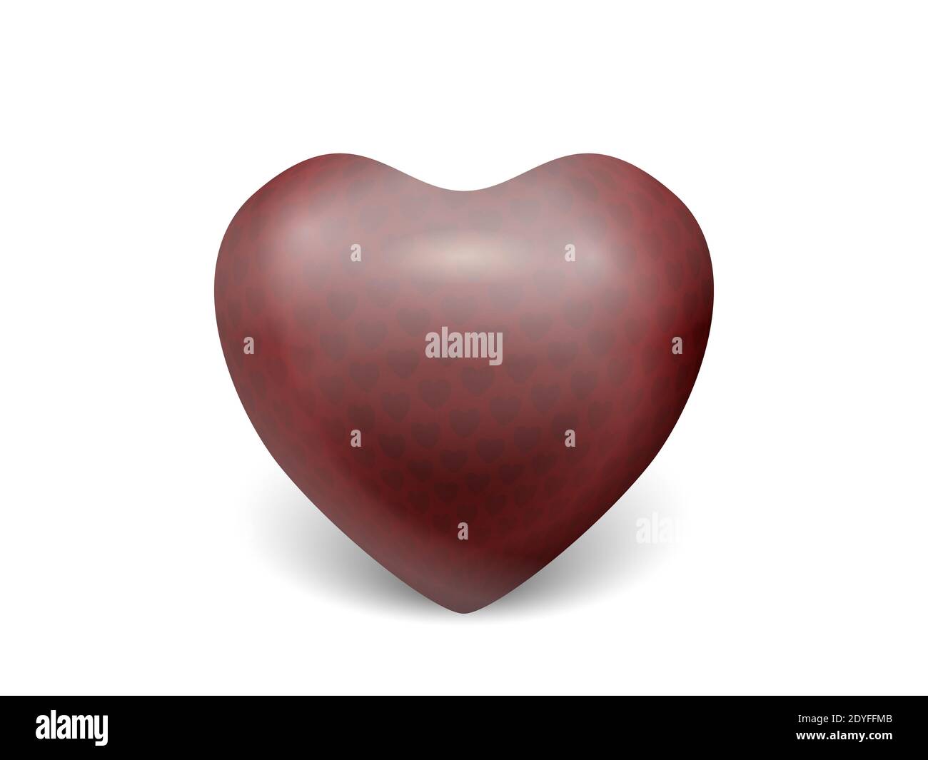 Heart on a white background. Vector illustration Stock Photo - Alamy