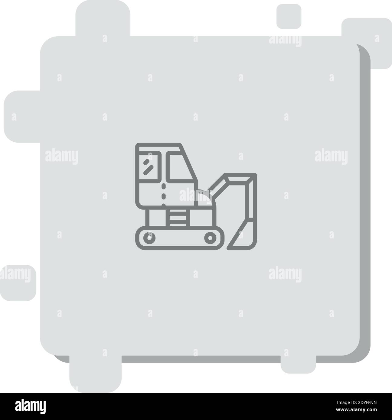 digger vector icon modern simple vector illustration Stock Vector Image ...