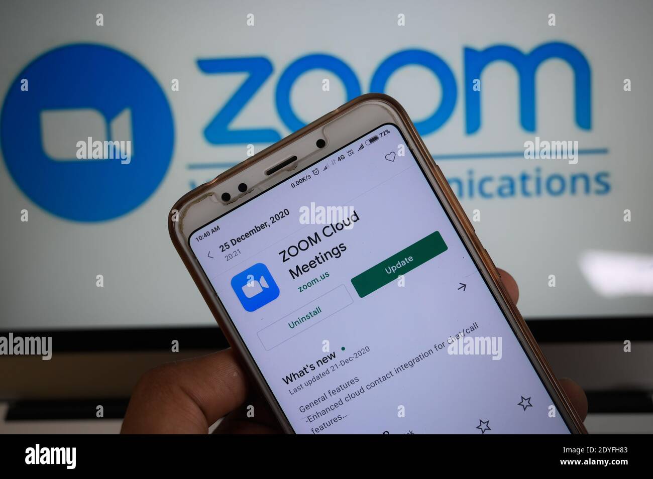 Zoom Phone now used by more than 1M people to stay Stock Photo - Alamy