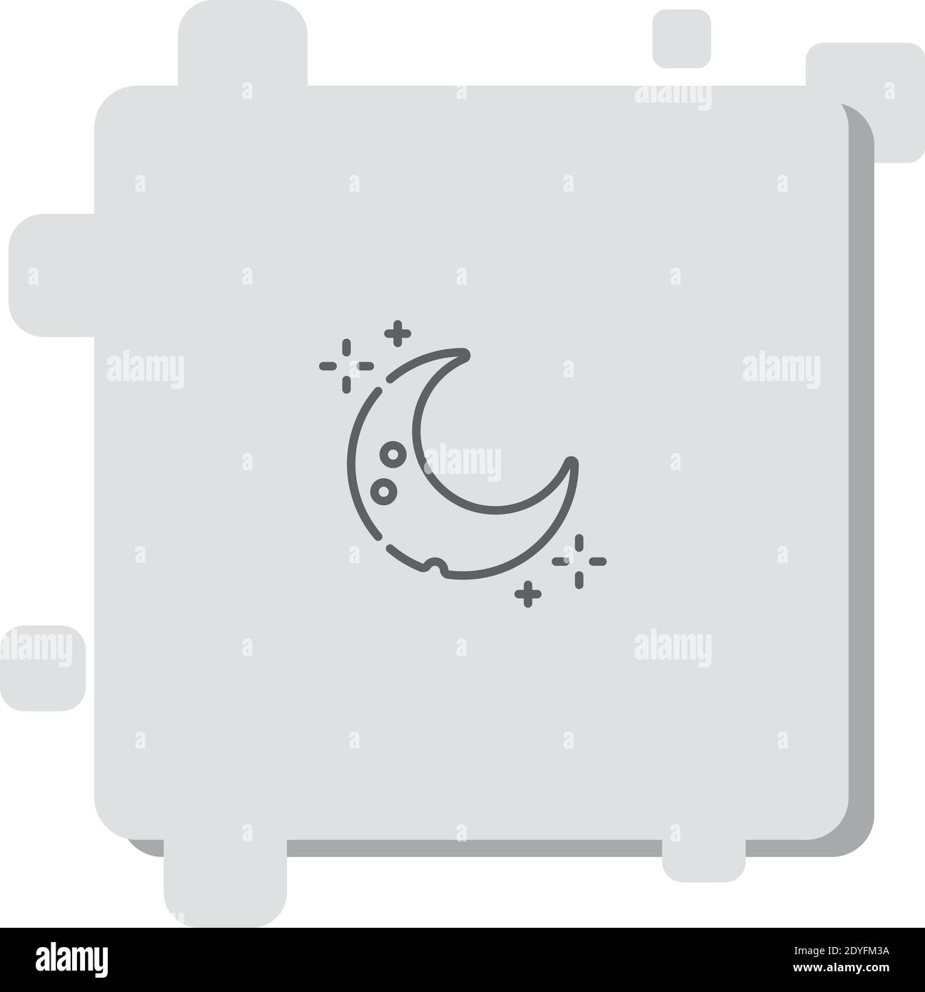 Drawing half moon shape Cut Out Stock Images & Pictures - Alamy