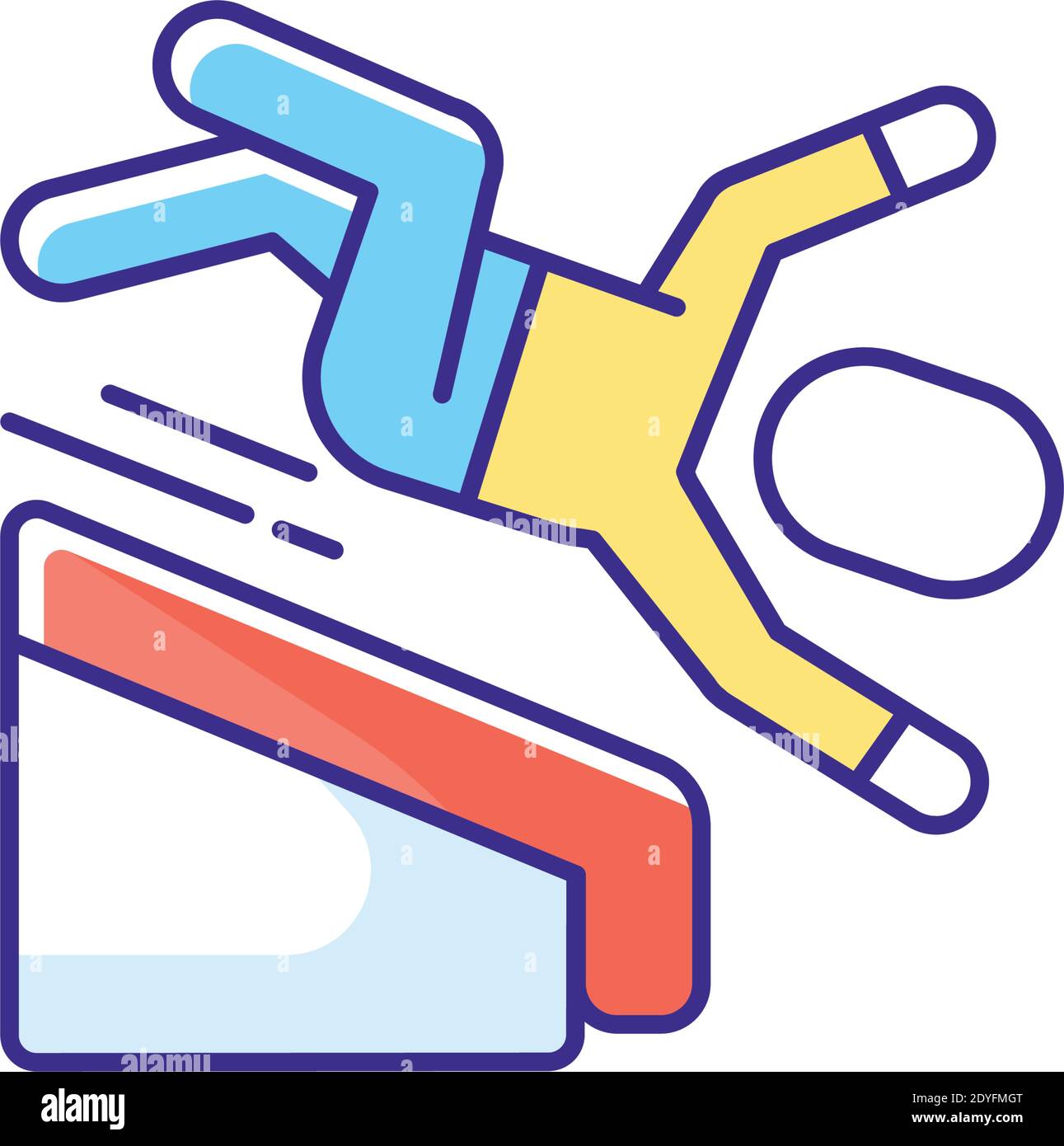 Falling from height Cut Out Stock Images & Pictures - Alamy