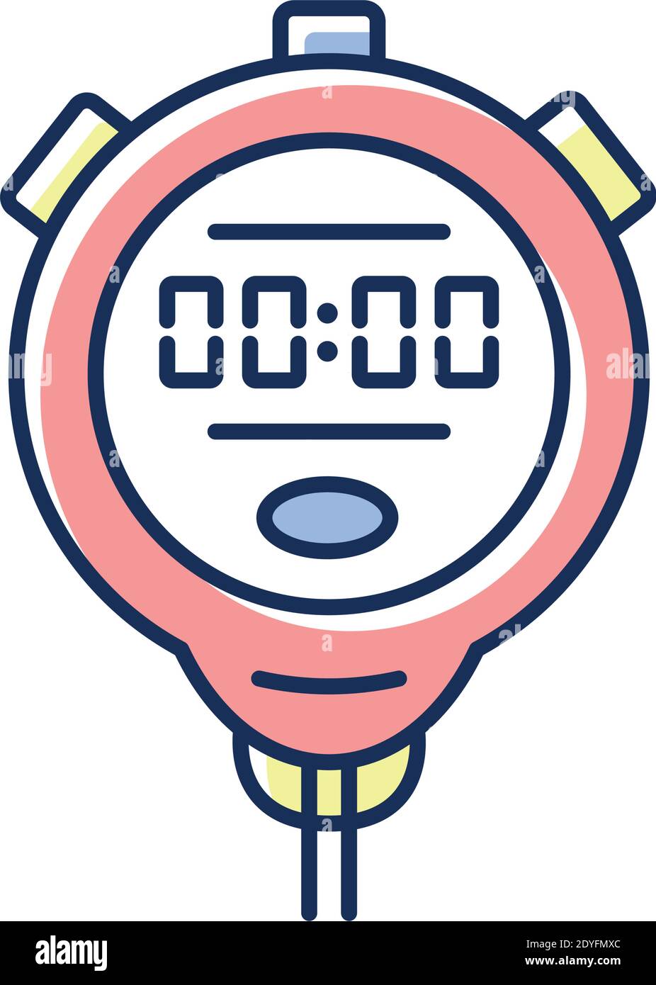 Stopwatch RGB color icon Stock Vector Image & Art - Alamy