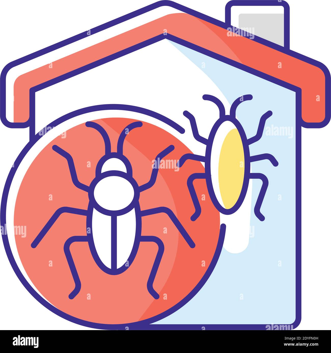 Insect invasion RGB color icon Stock Vector Image & Art - Alamy