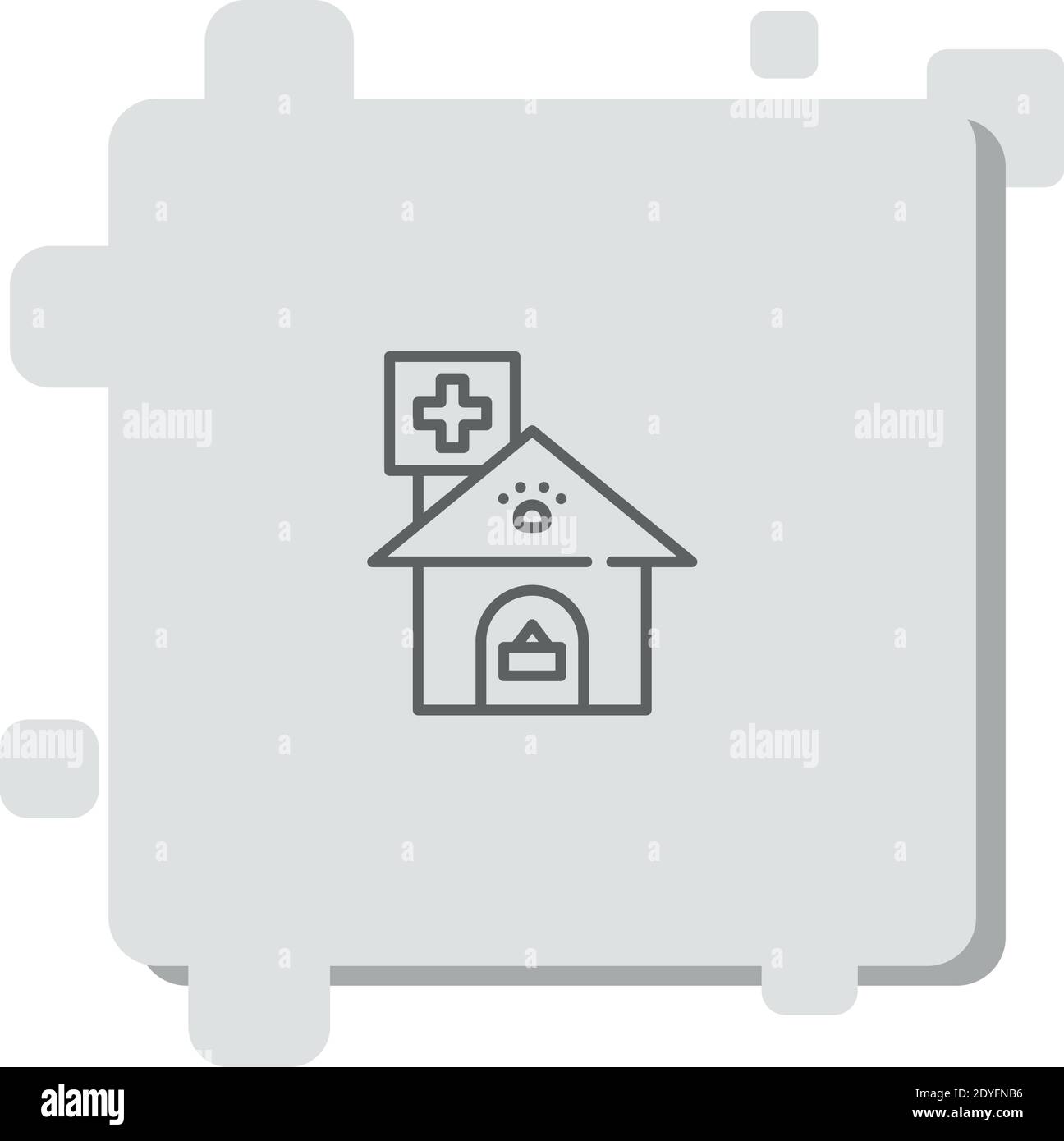 clinic vector icon modern simple vector illustration Stock Vector Image ...