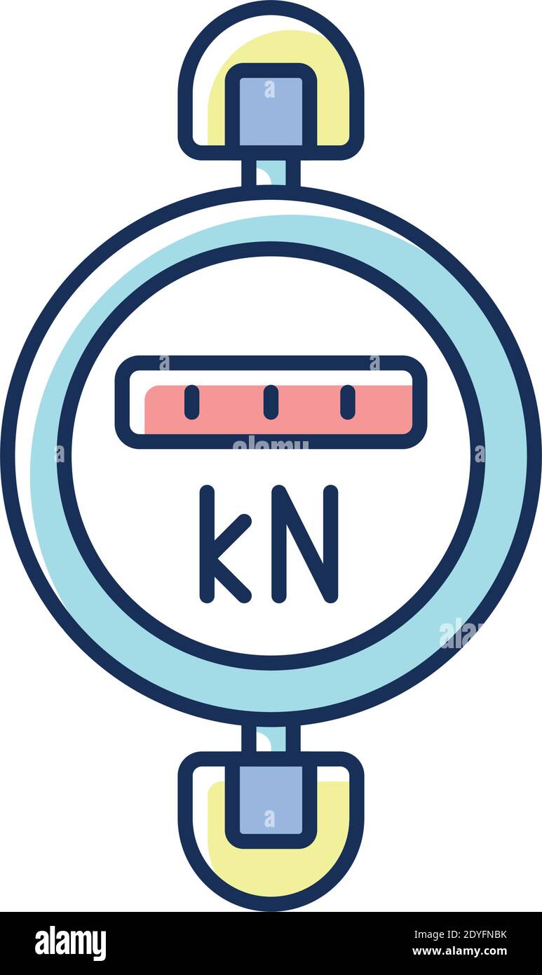 Dynamometer RGB color icon Stock Vector Image & Art - Alamy