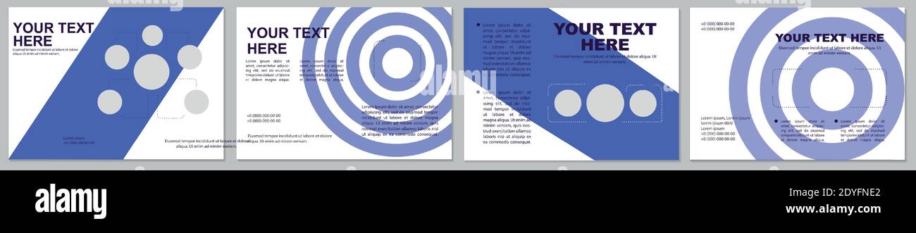 Dark blue creative presentation slide template Stock Vector Image & Art ...