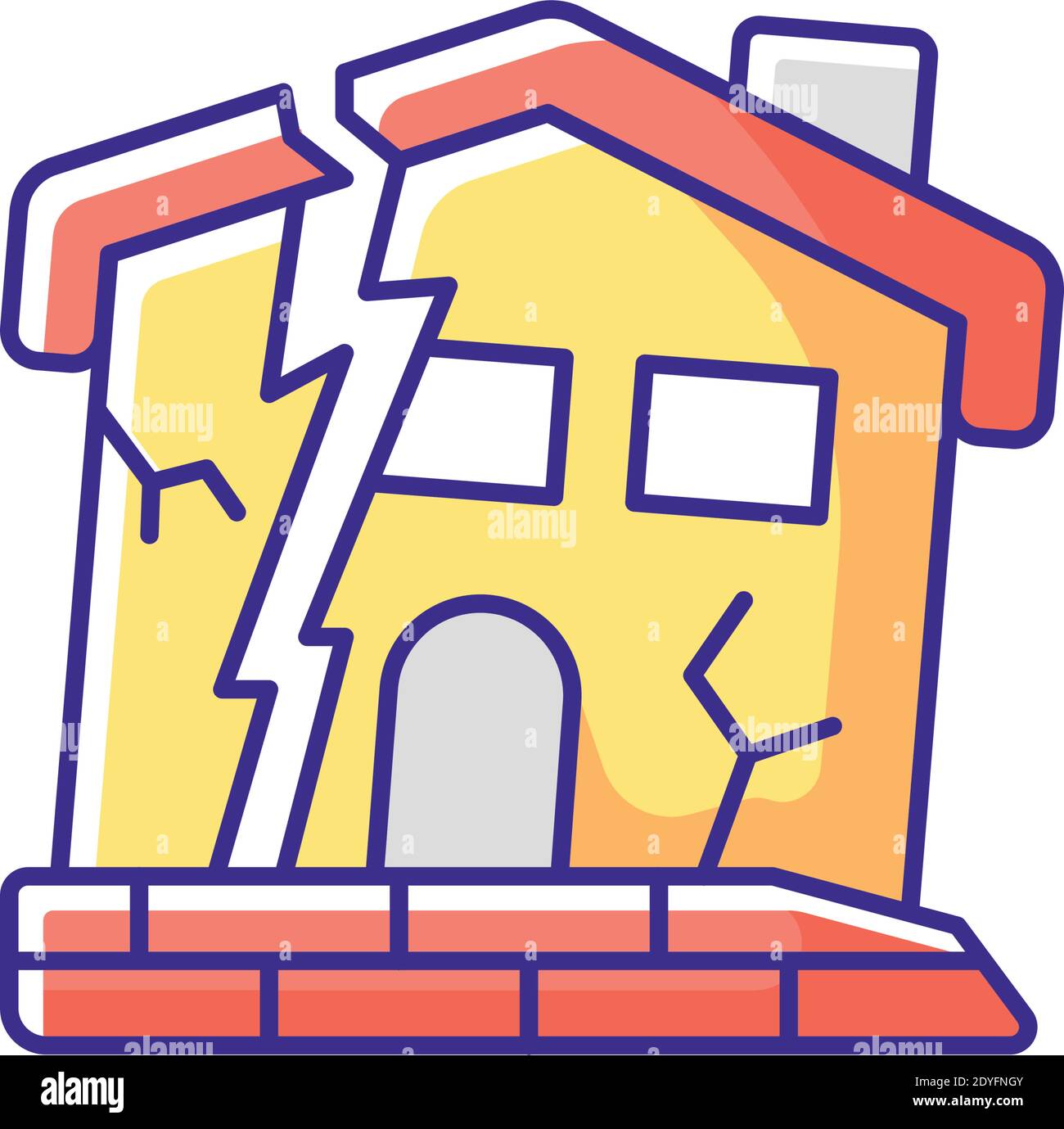 Abandoned and derelict house Cut Out Stock Images & Pictures - Alamy