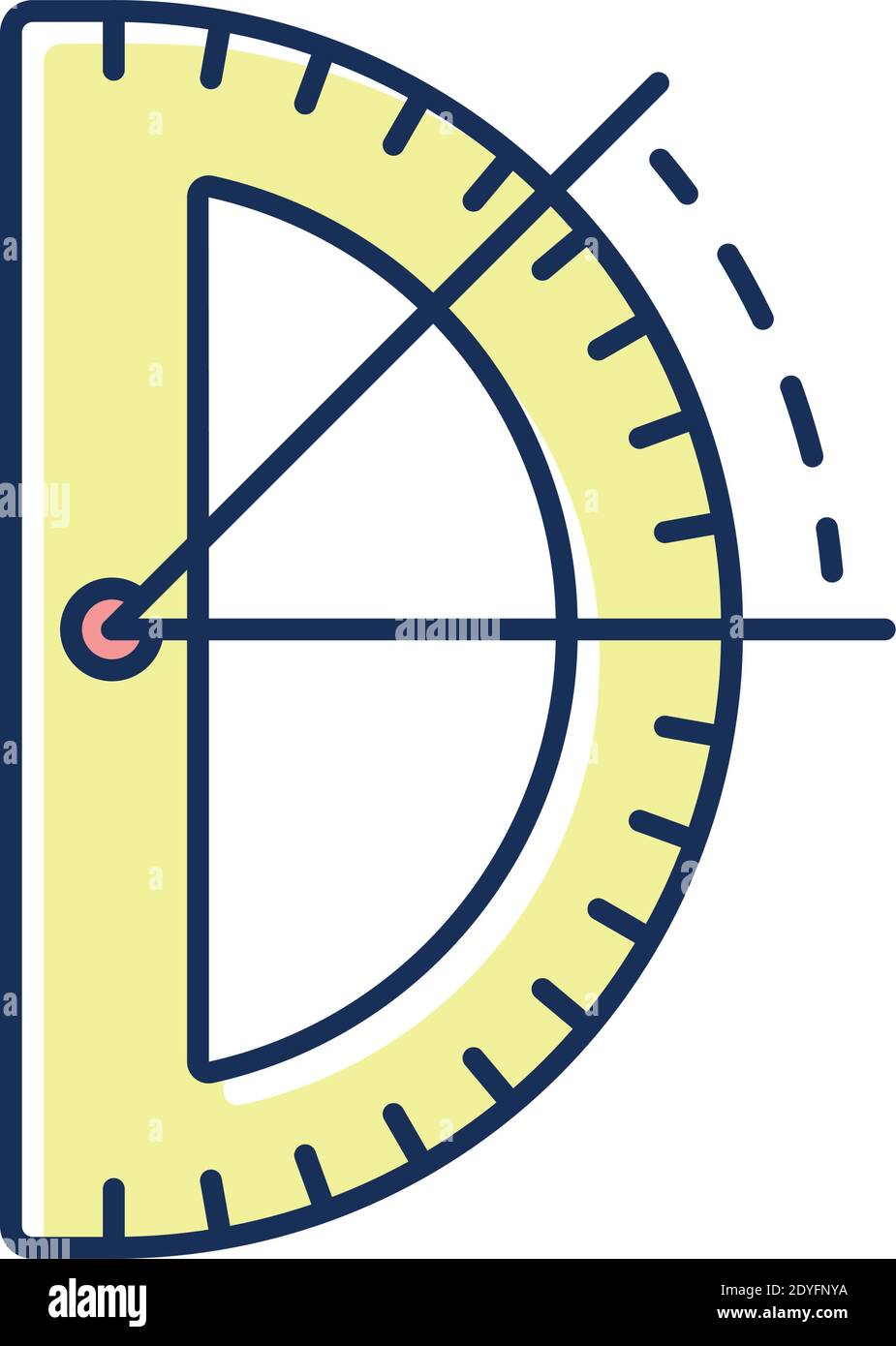 Half circle ruler hi-res stock photography and images - Alamy