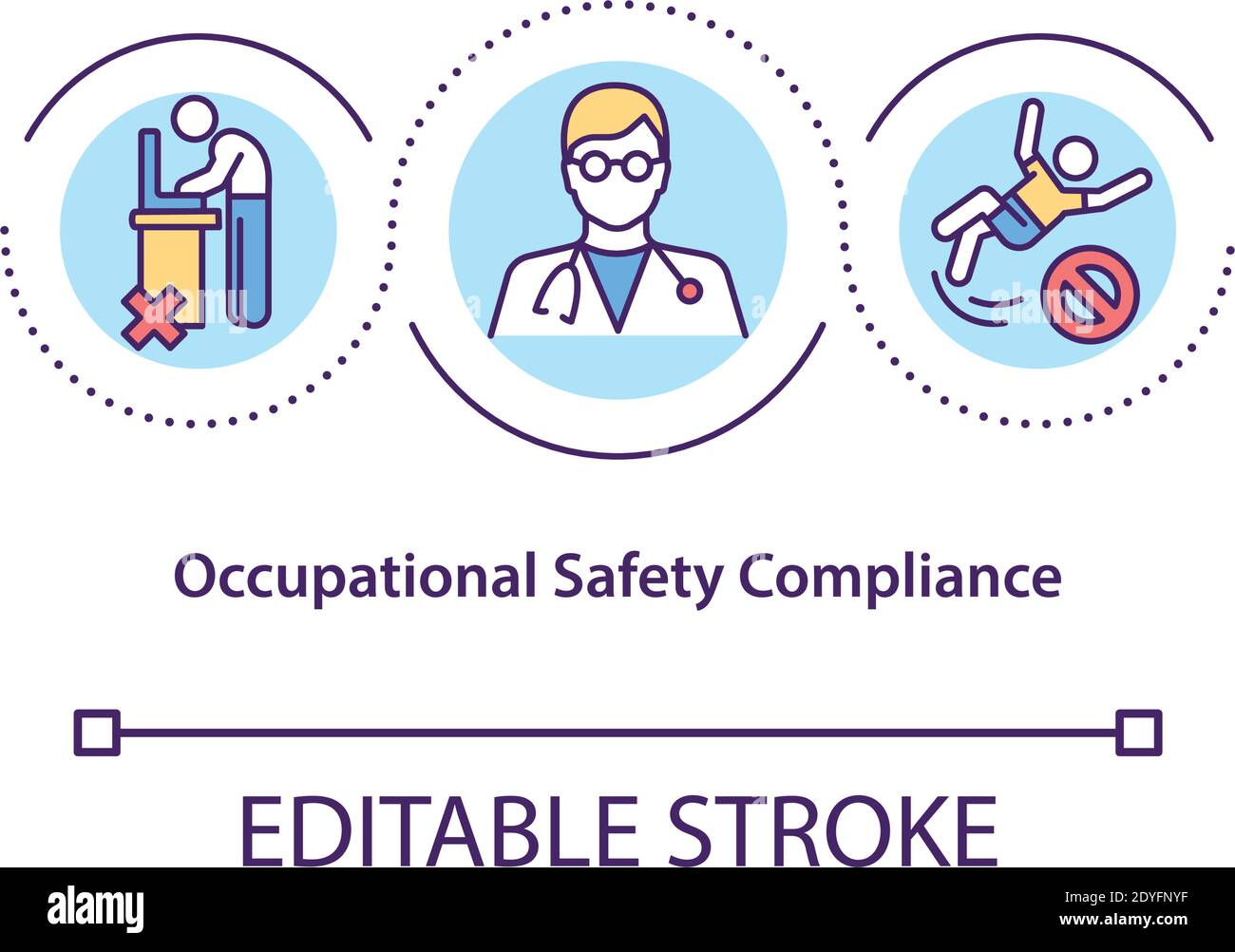 Occupational safety compliance concept icon Stock Vector Image & Art ...